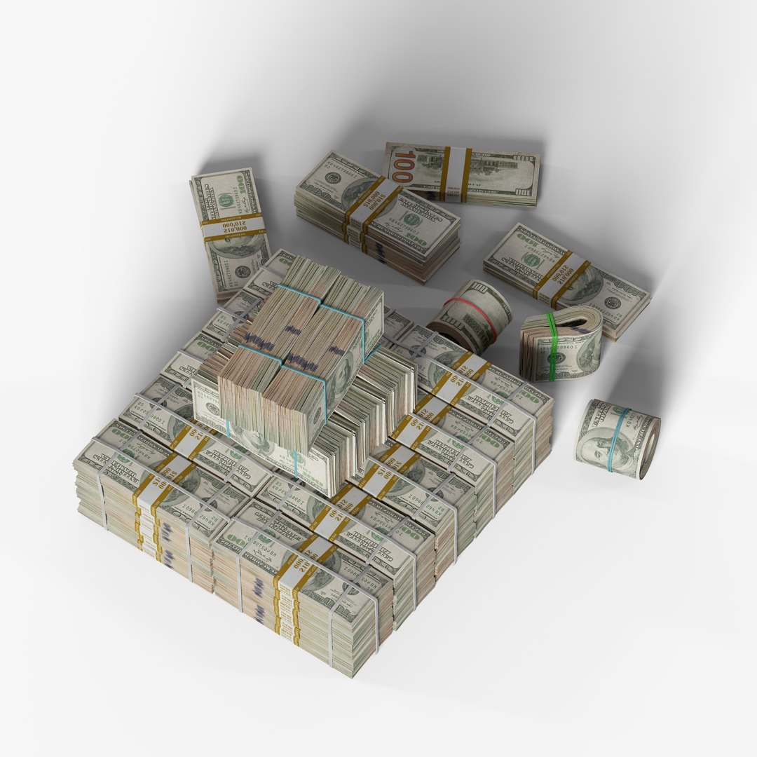 3D Money Stack Model - TurboSquid 2185855