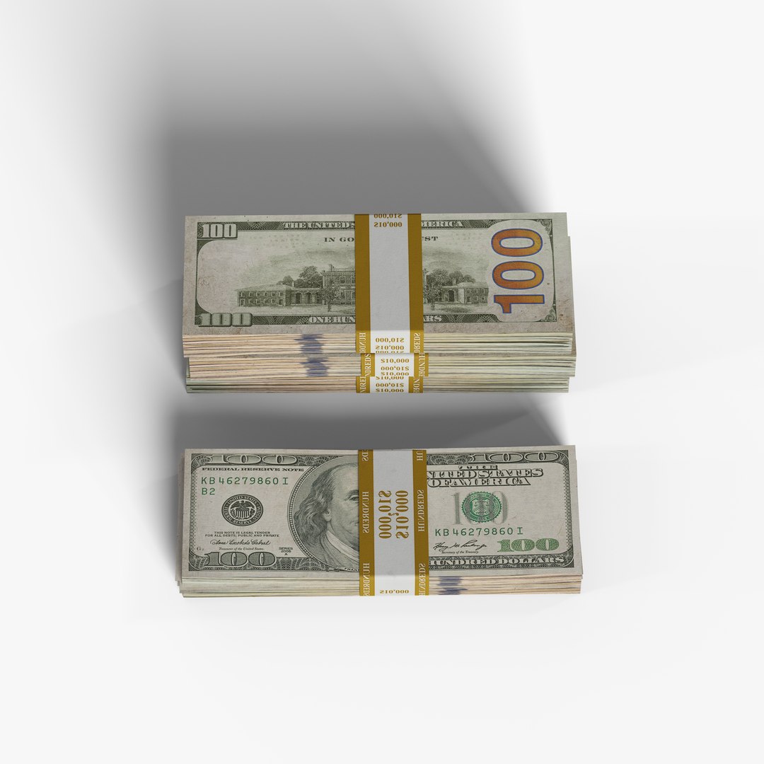 3D Money Stack Model - TurboSquid 2185855