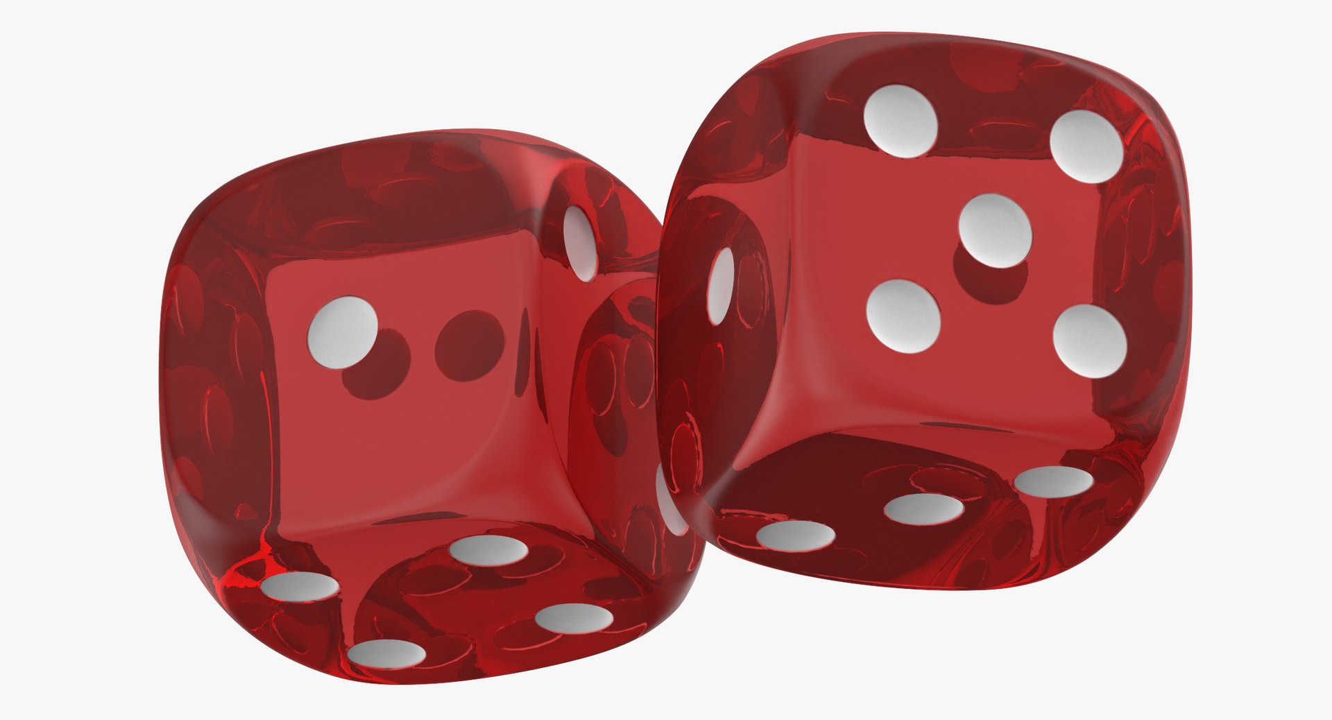 3D Red Transparent Dice 02 Model - TurboSquid 1320703