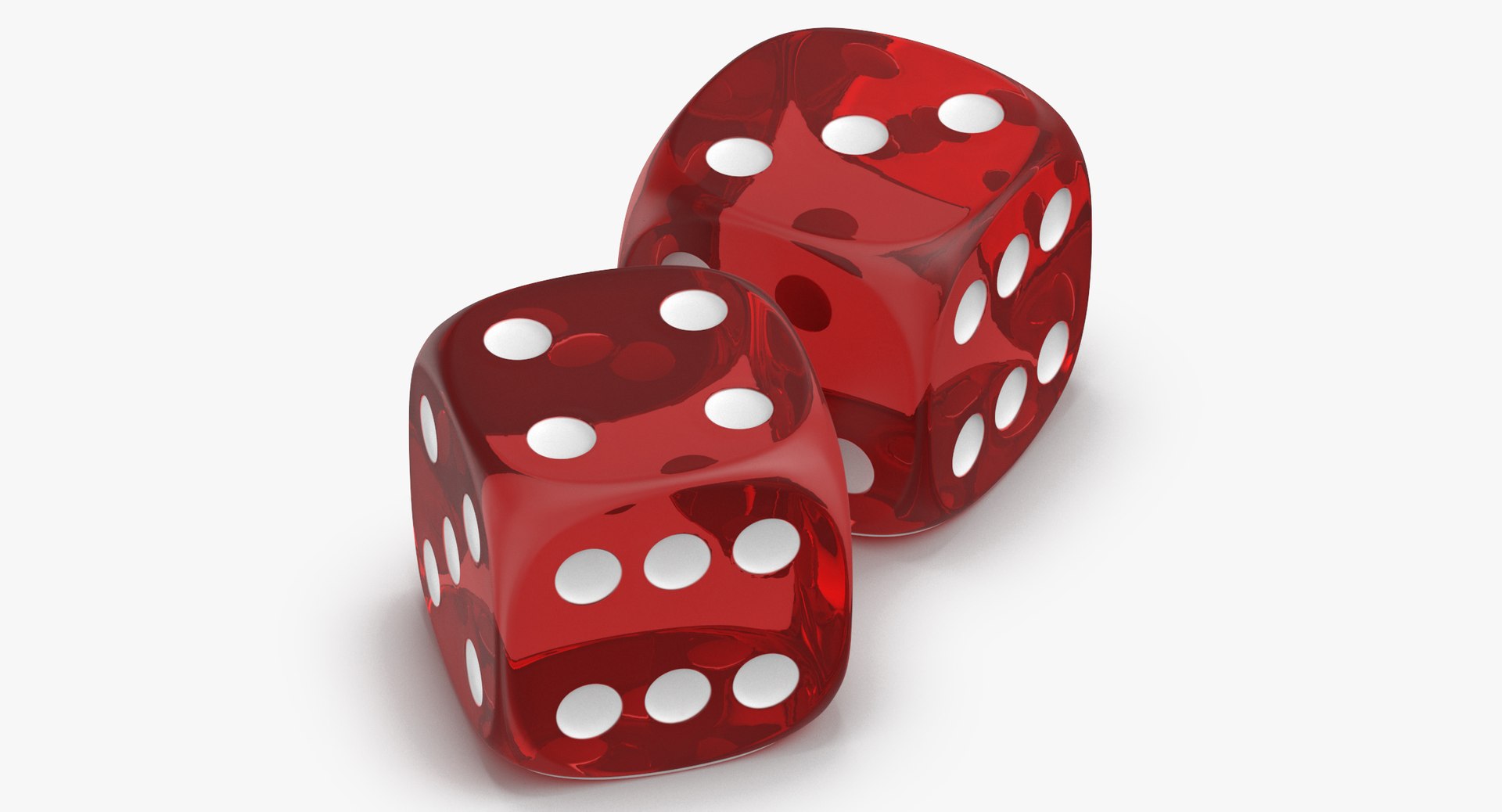 3D Red Transparent Dice 02 Model - TurboSquid 1320703