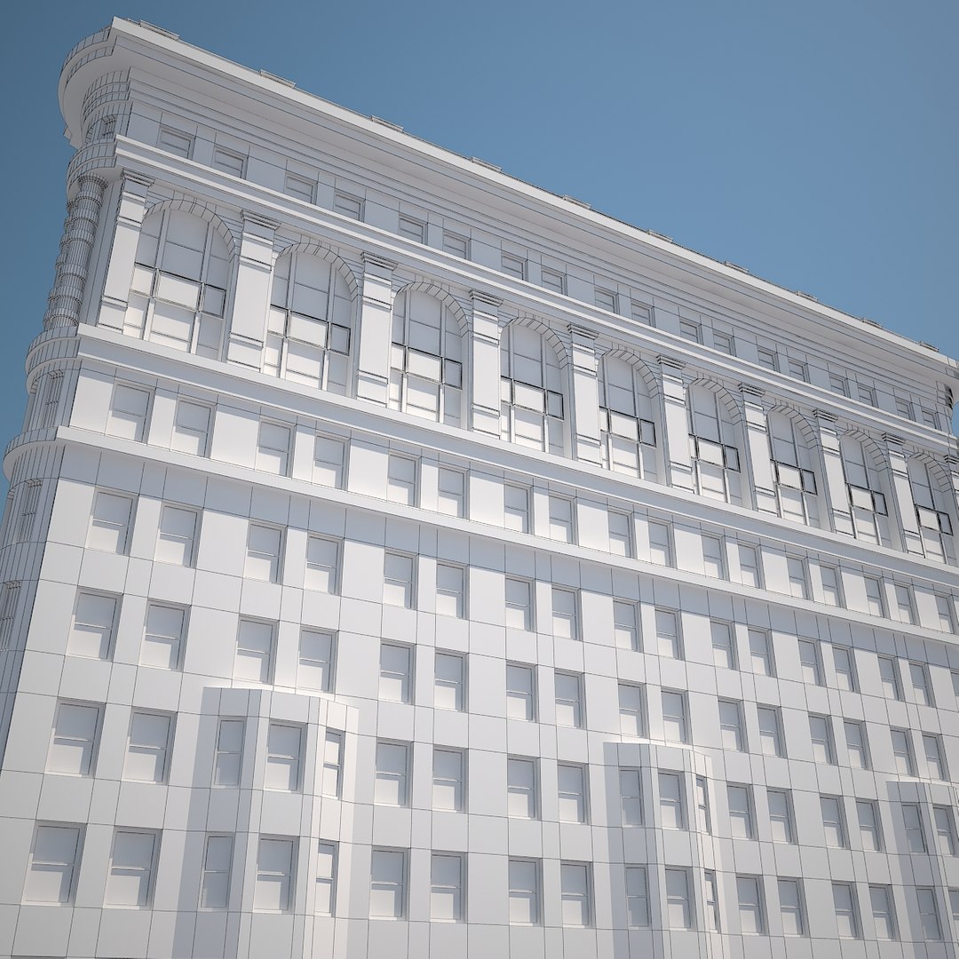 3d Model Flatiron Building Flat