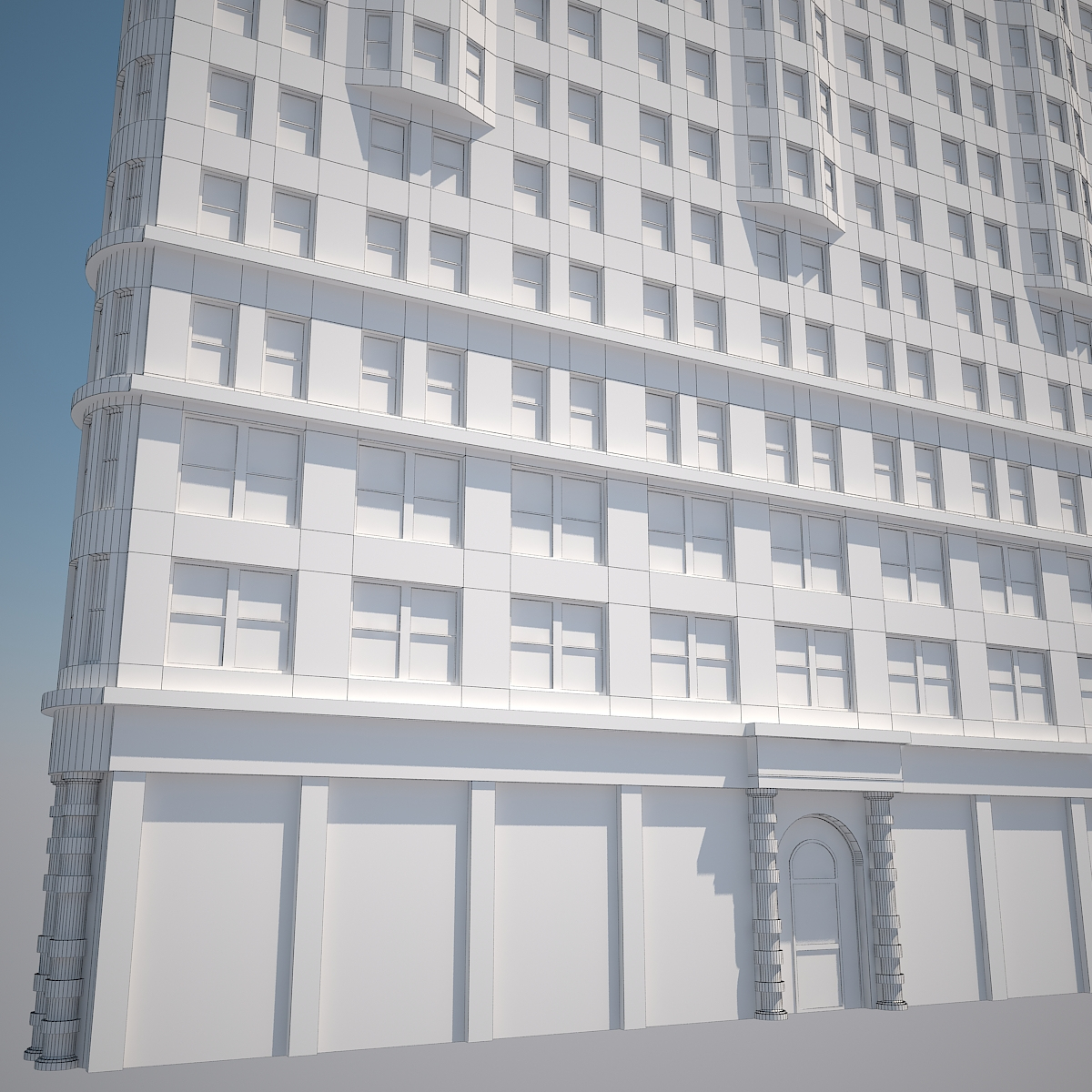 3d model flatiron building flat