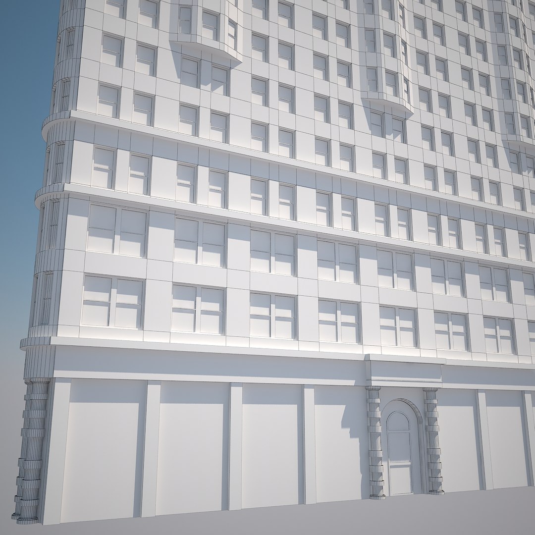 3d Model Flatiron Building Flat