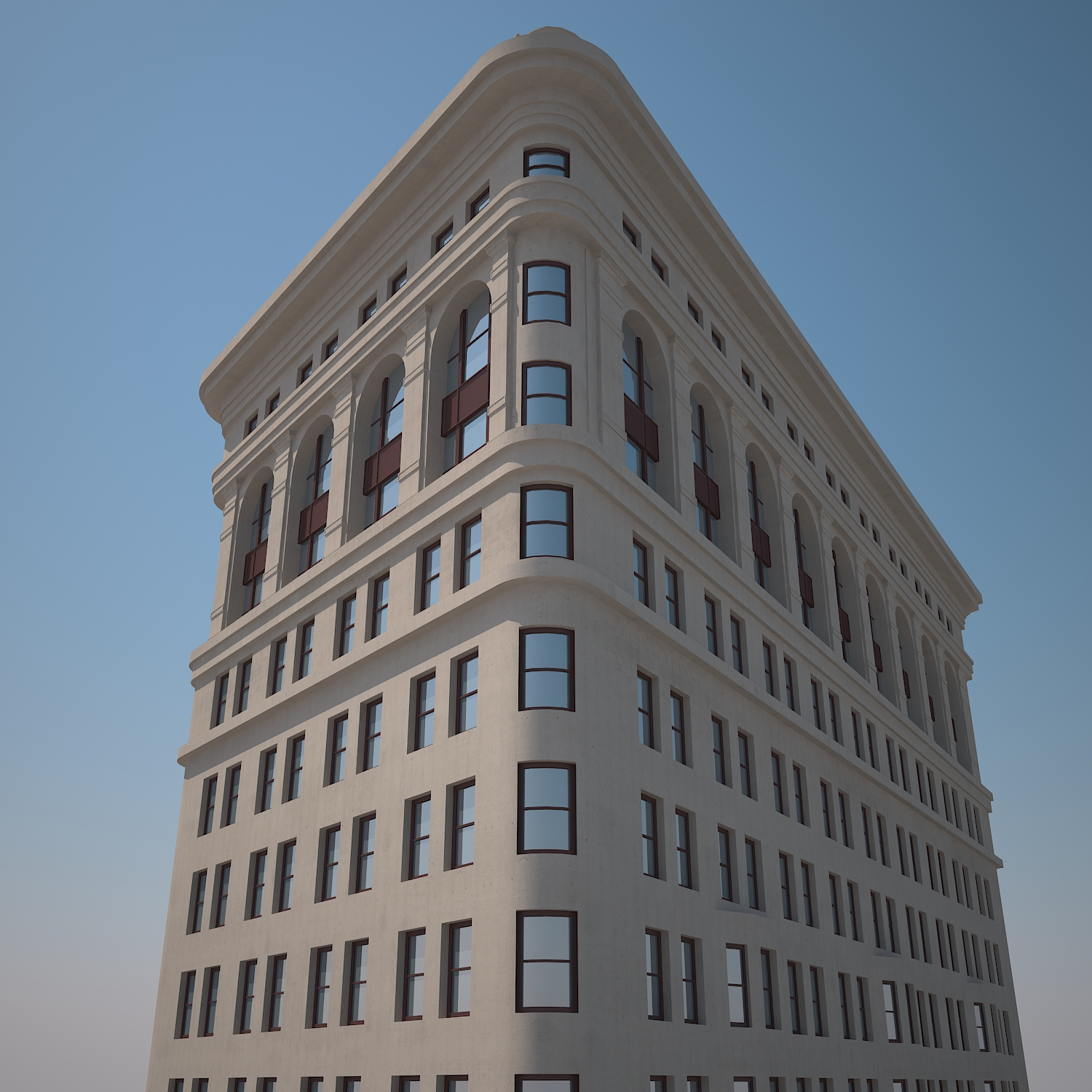 3d model flatiron building flat