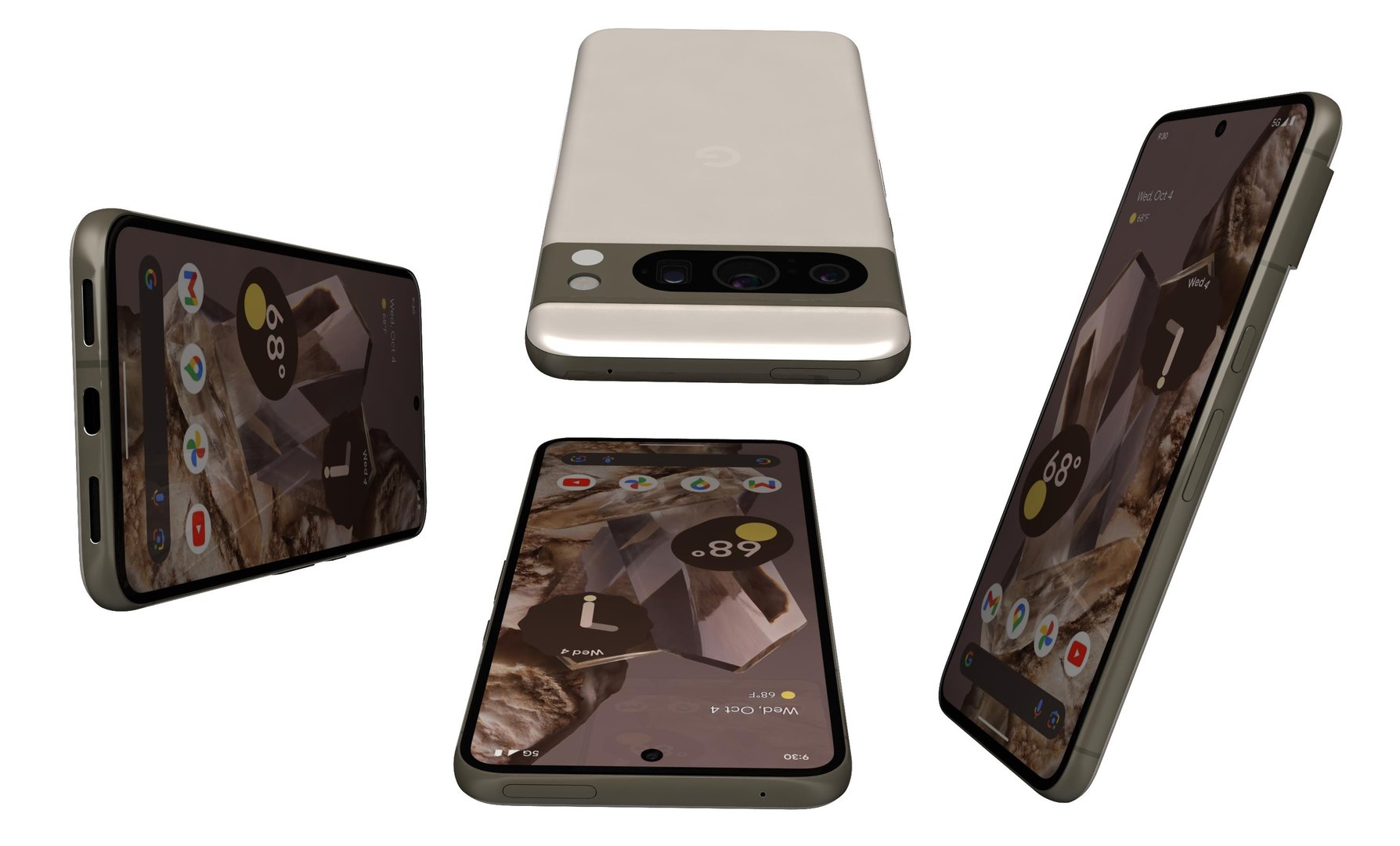 Google Pixel 8 Pro Procilain 3D model - TurboSquid 2132007