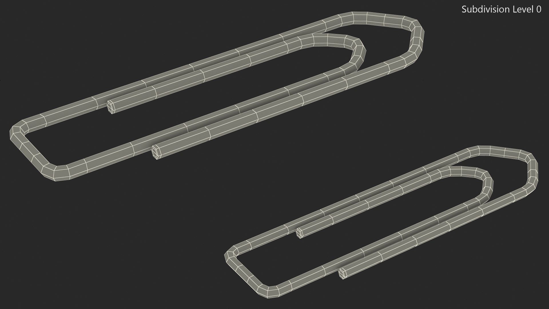 Paper Clip Boat Shape Gold 3D - TurboSquid 1862498