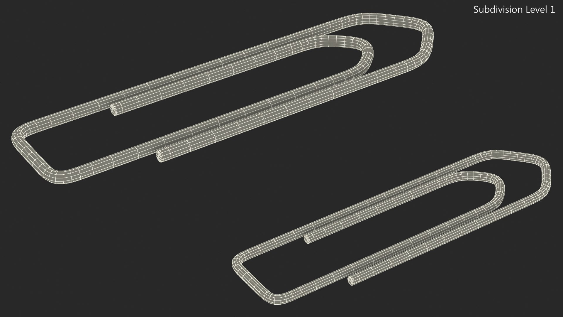 Paper Clip Boat Shape Gold 3D - TurboSquid 1862498