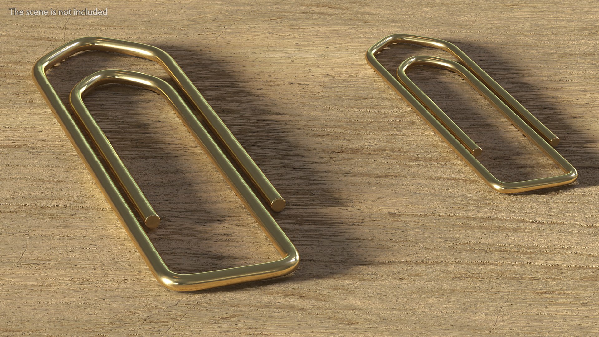 Paper Clip Boat Shape Gold 3D - TurboSquid 1862498