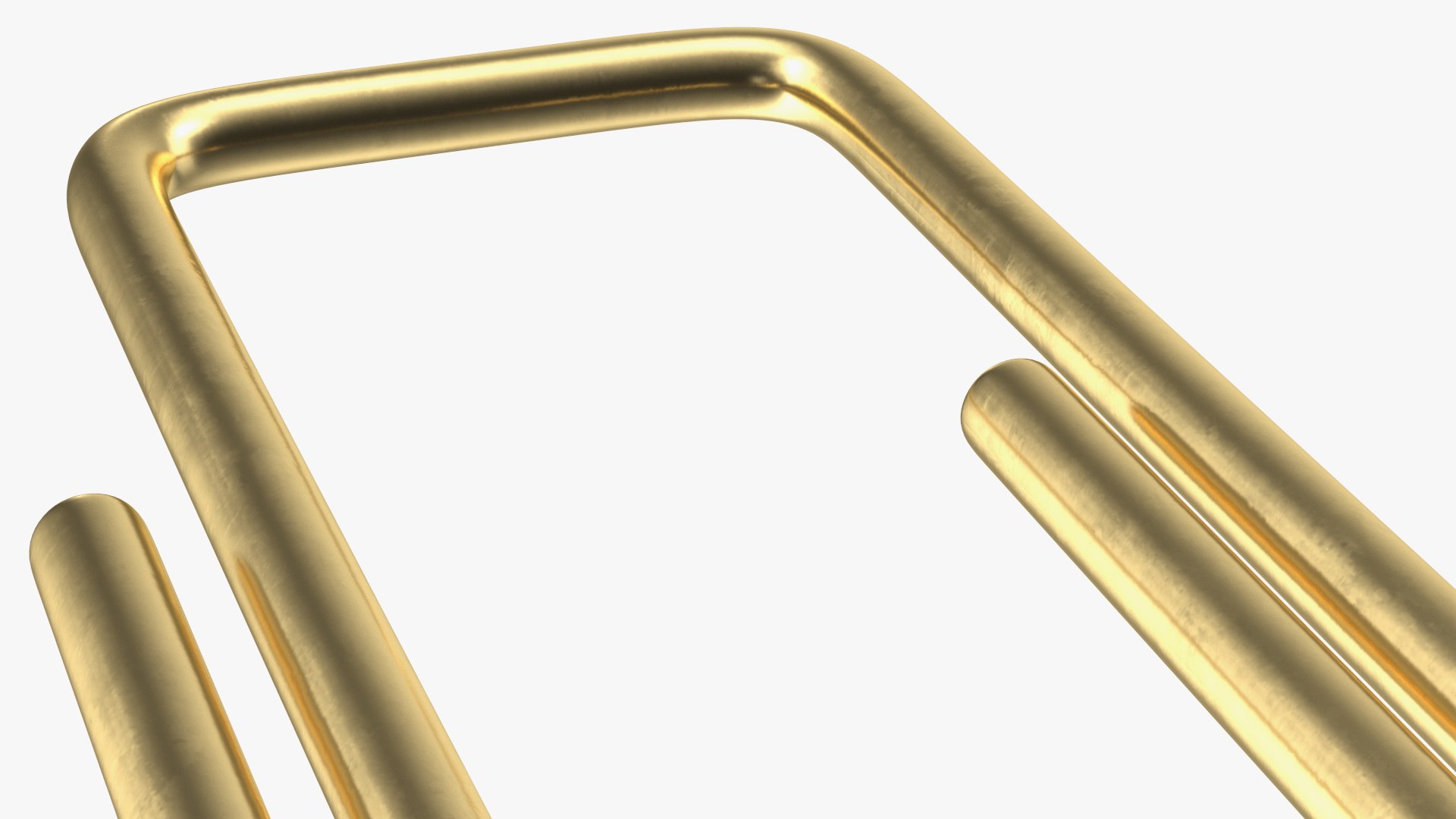 Paper Clip Boat Shape Gold 3D - TurboSquid 1862498