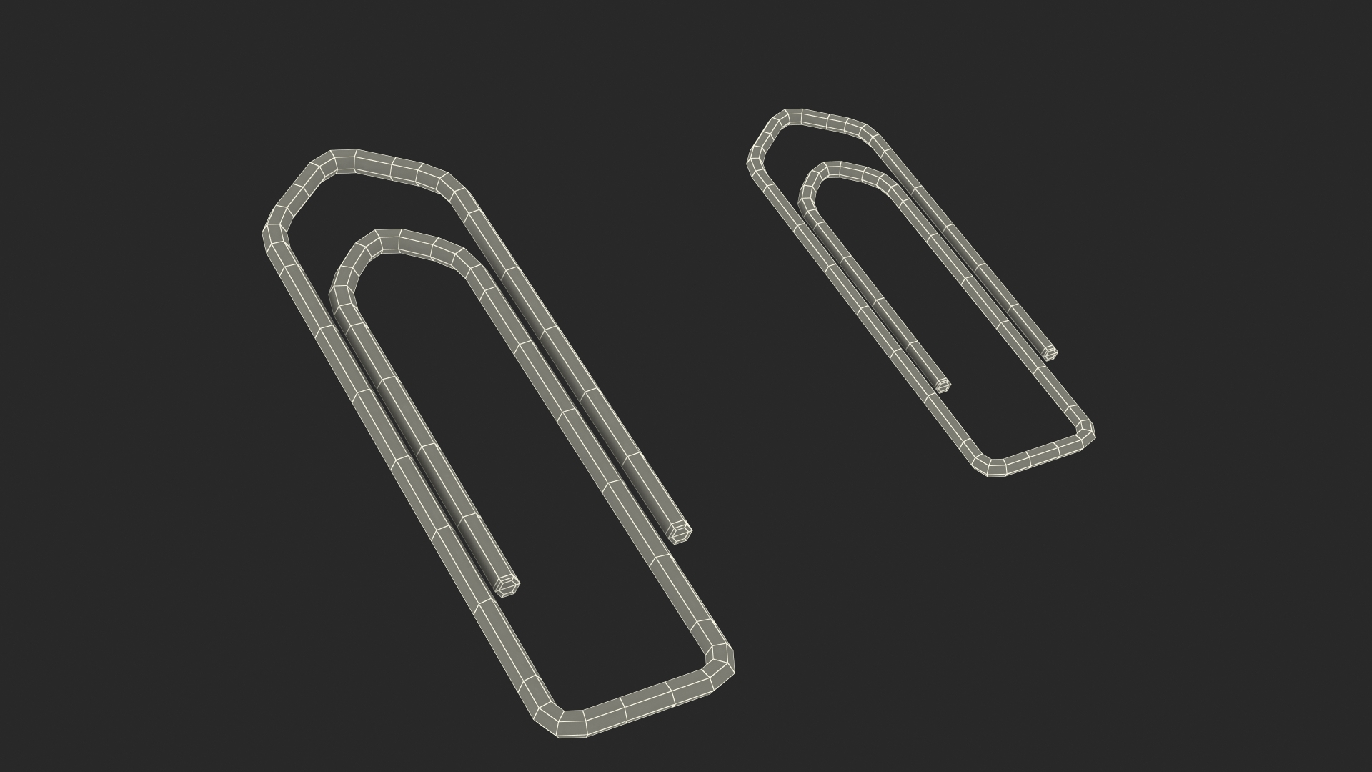 Paper Clip Boat Shape Gold 3D - TurboSquid 1862498