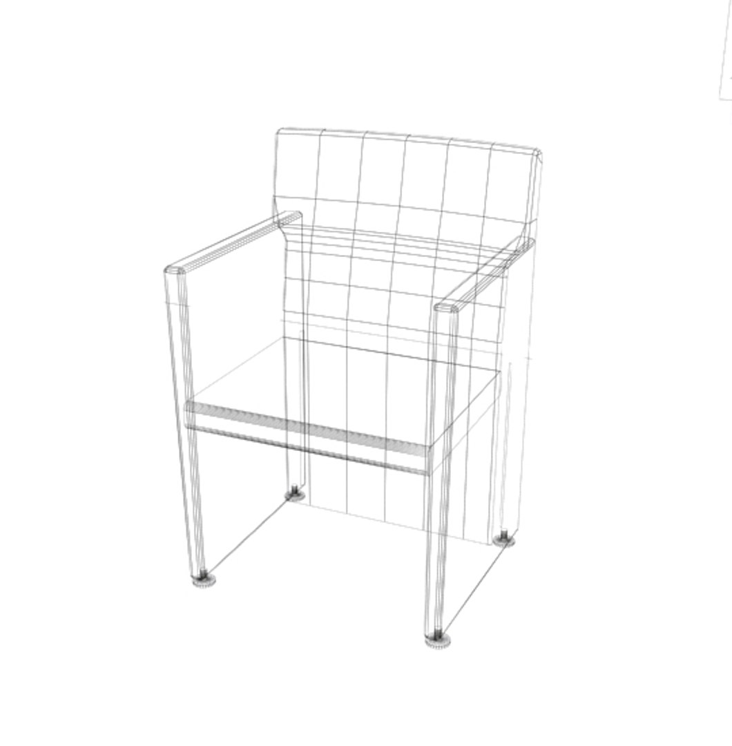 Suede Upholstered 3d Max