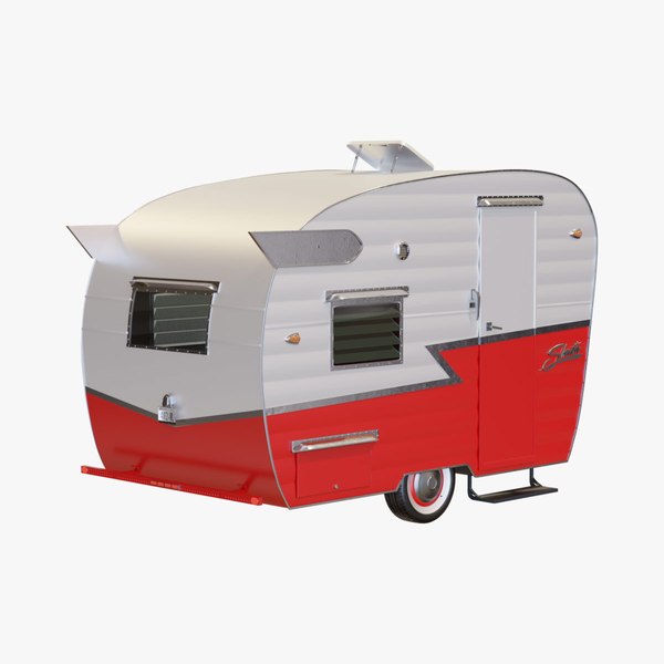 modelo 3d Remolque de viaje Shasta vintage de 1969 - TurboSquid 2294151