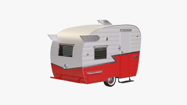 modelo 3d Remolque de viaje Shasta vintage de 1969 - TurboSquid 2294151