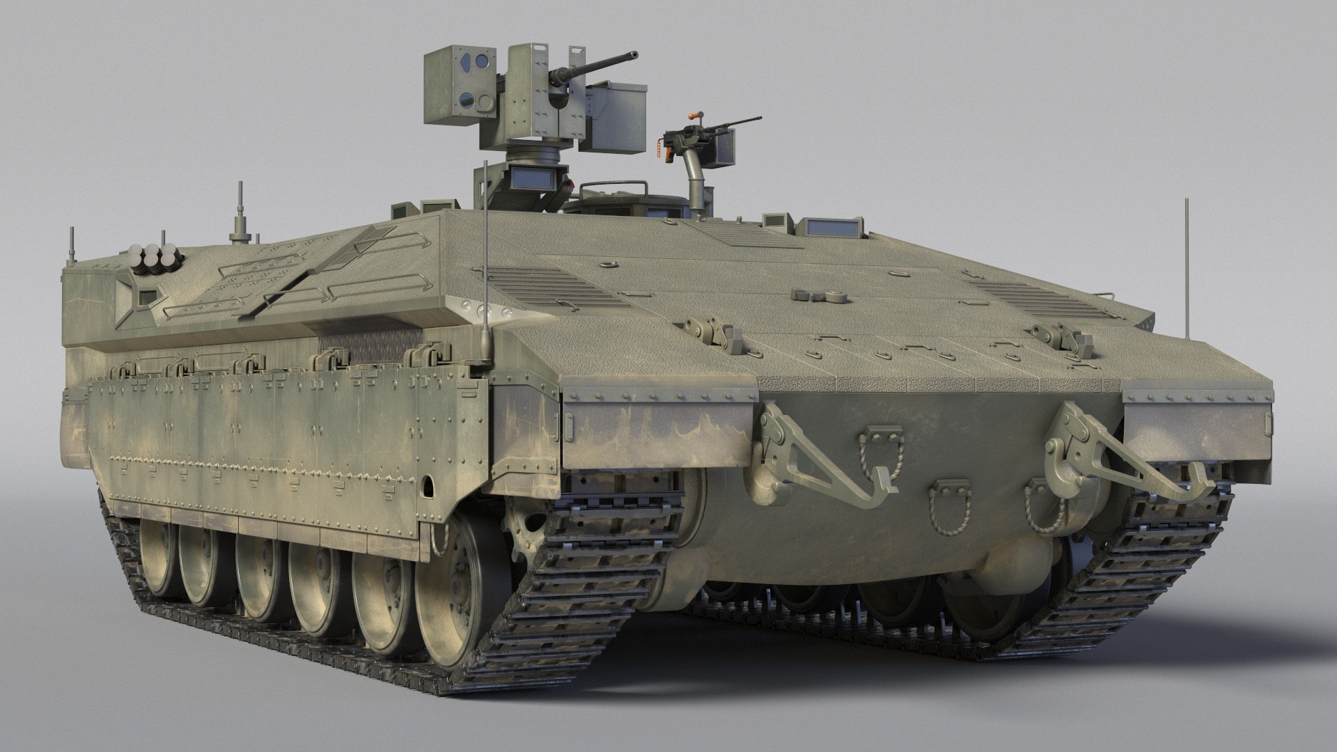 IDF Namer Armored Infantry Carrier Dirty 3D Model - TurboSquid 2411082