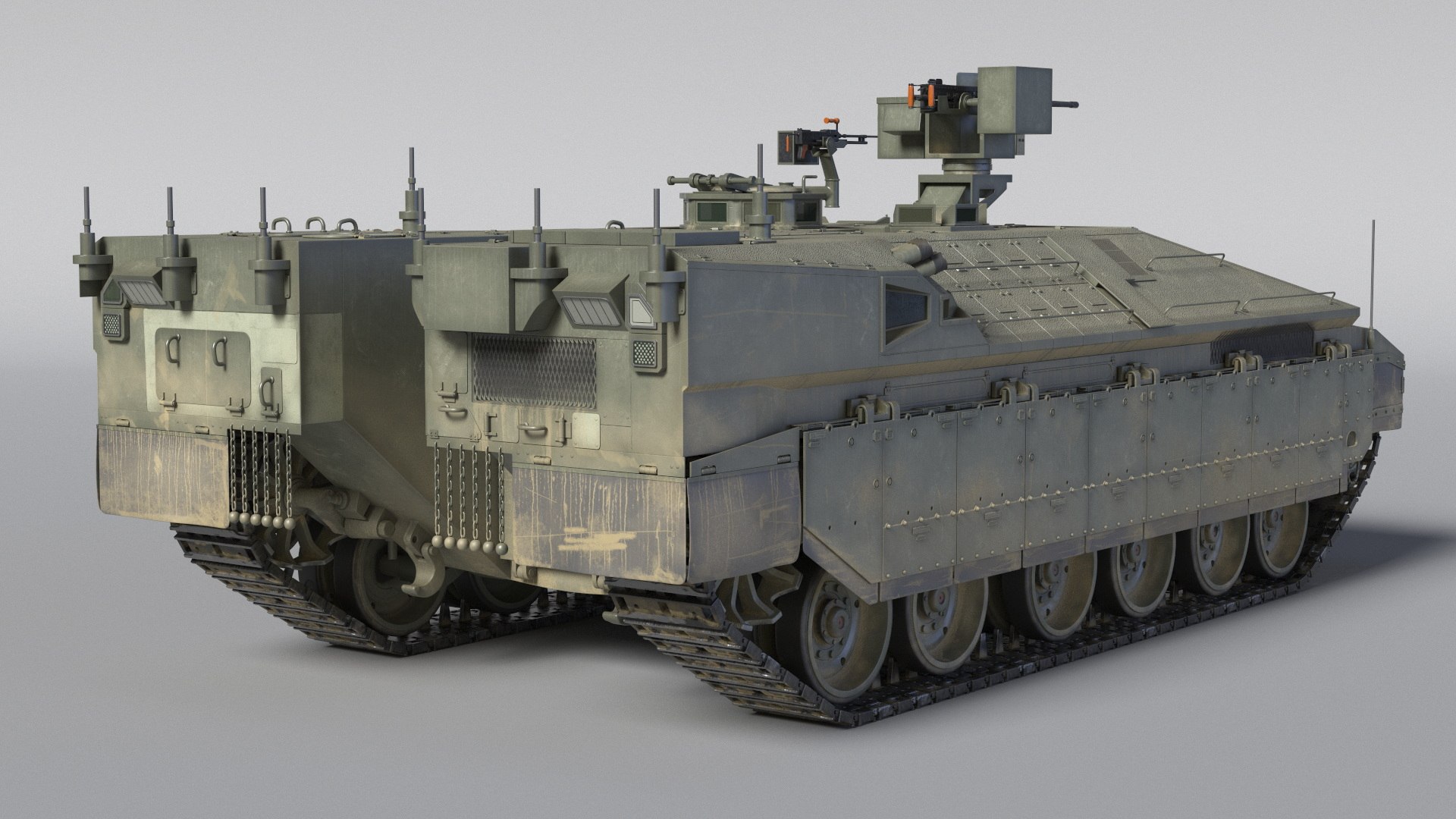 IDF Namer Armored Infantry Carrier Dirty 3D Model - TurboSquid 2411082