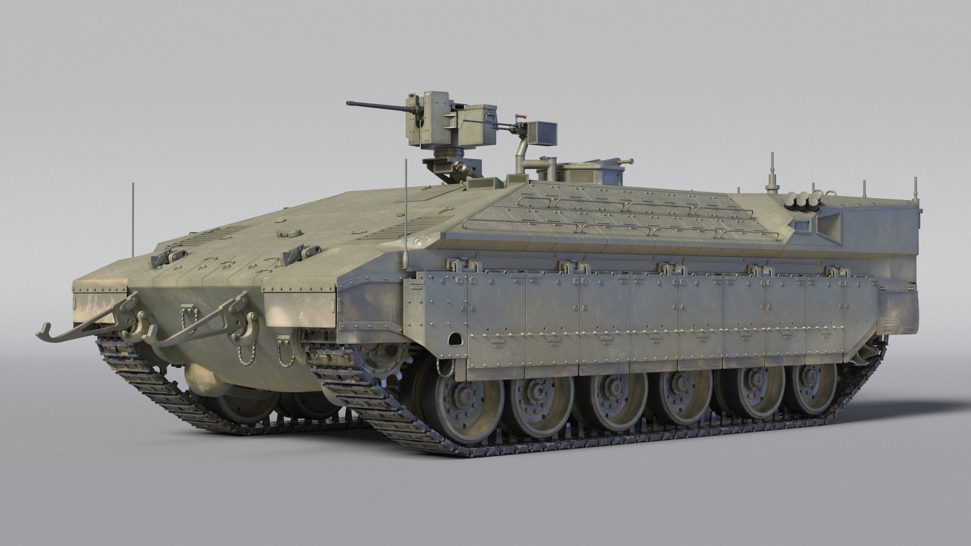 IDF Namer Armored Infantry Carrier Dirty 3D Model - TurboSquid 2411082