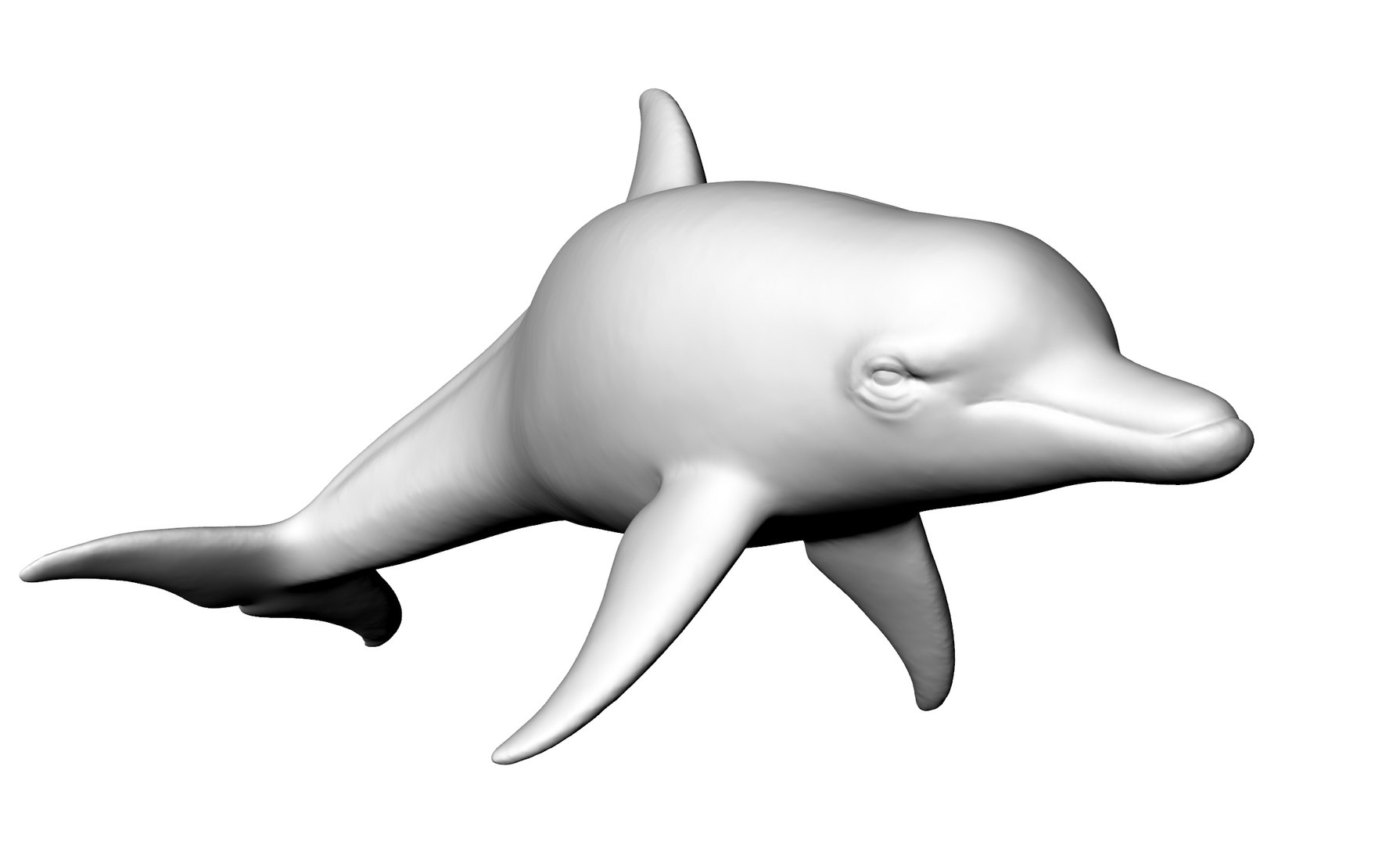 3D dolphin sculpture animal model - TurboSquid 1617654