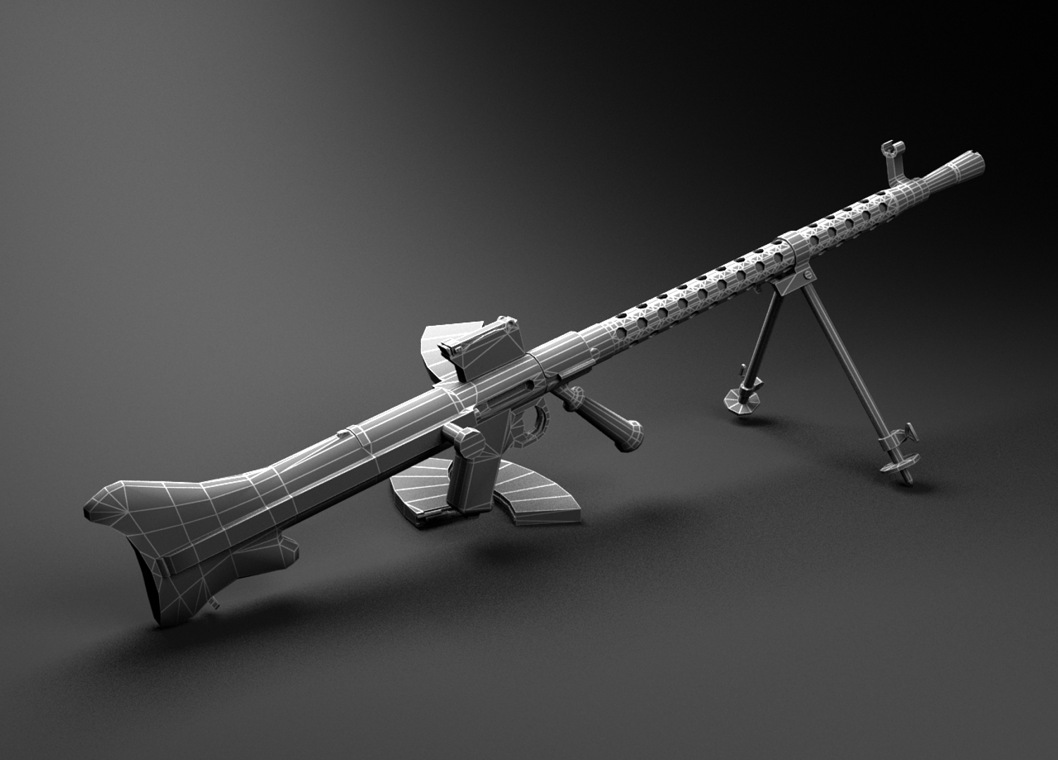 31M LMG [Steyr-Solothurn S2-200] Modelo 3D - TurboSquid 950896