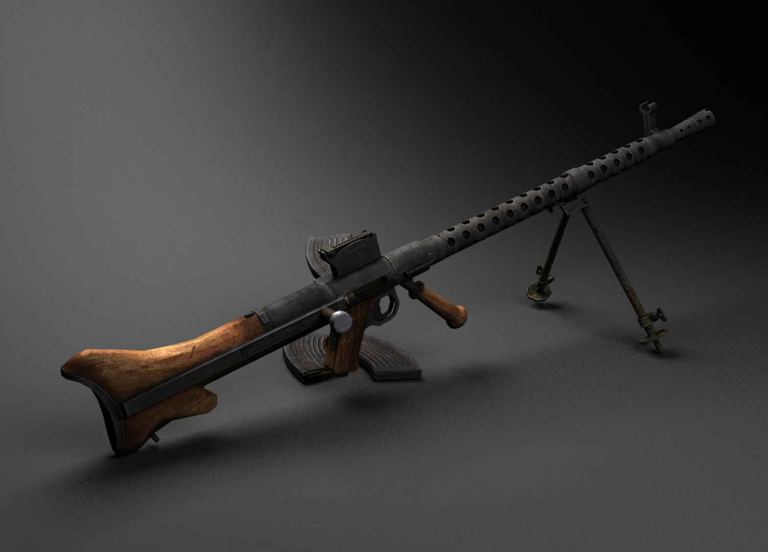 31M LMG [Steyr-Solothurn S2-200] Modelo 3D - TurboSquid 950896