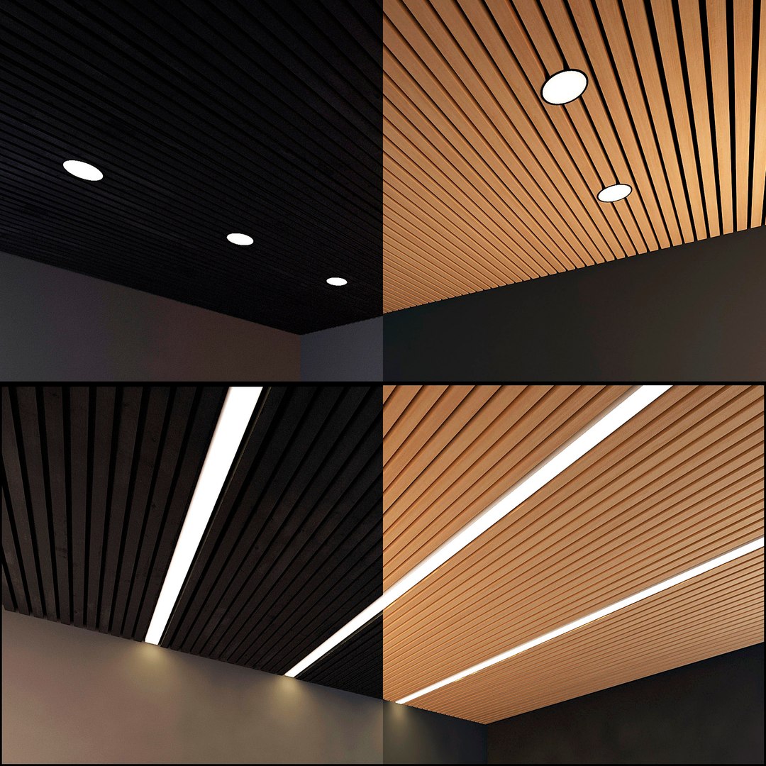 3D Wooden Ceiling - TurboSquid 1371433