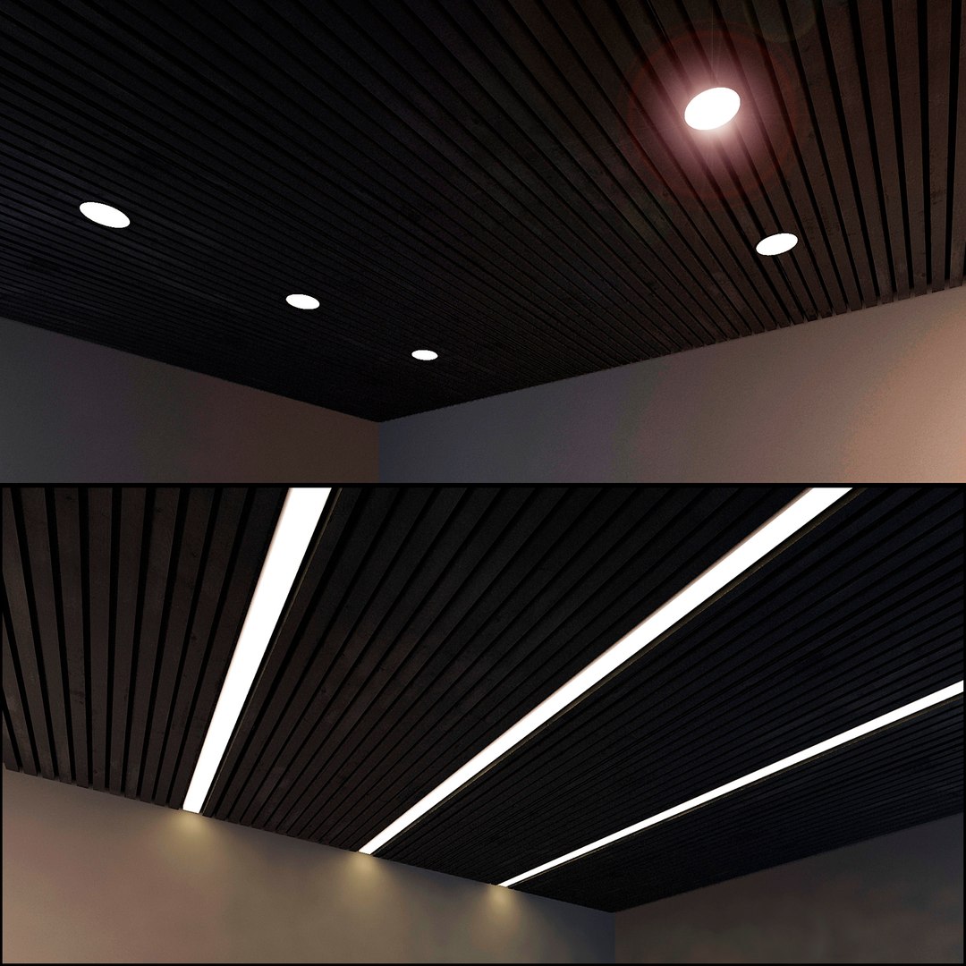 3D Wooden Ceiling - TurboSquid 1371433