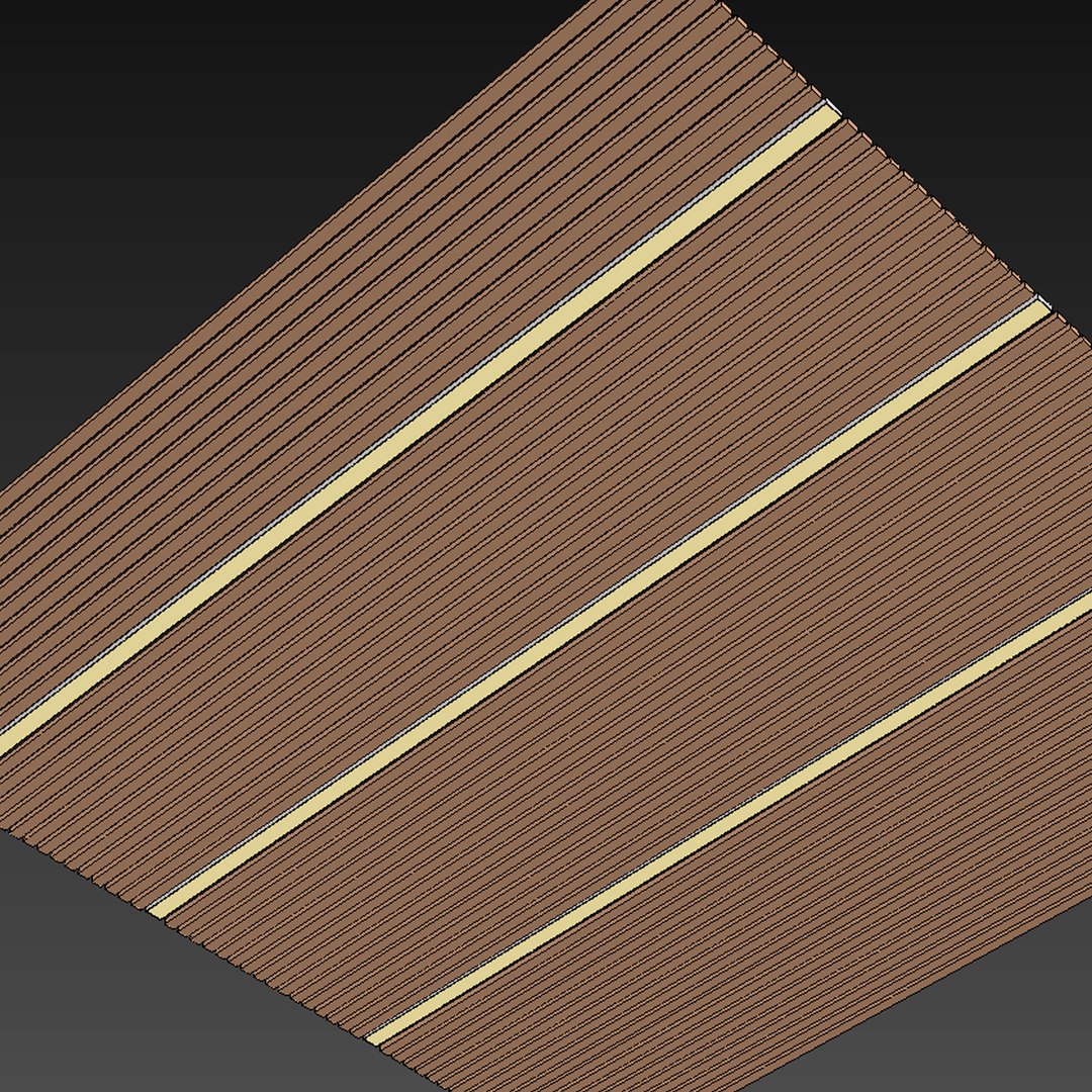3D Wooden Ceiling - TurboSquid 1371433