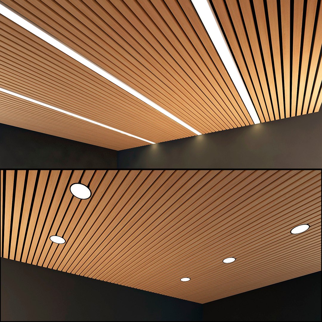 3D Wooden Ceiling - TurboSquid 1371433