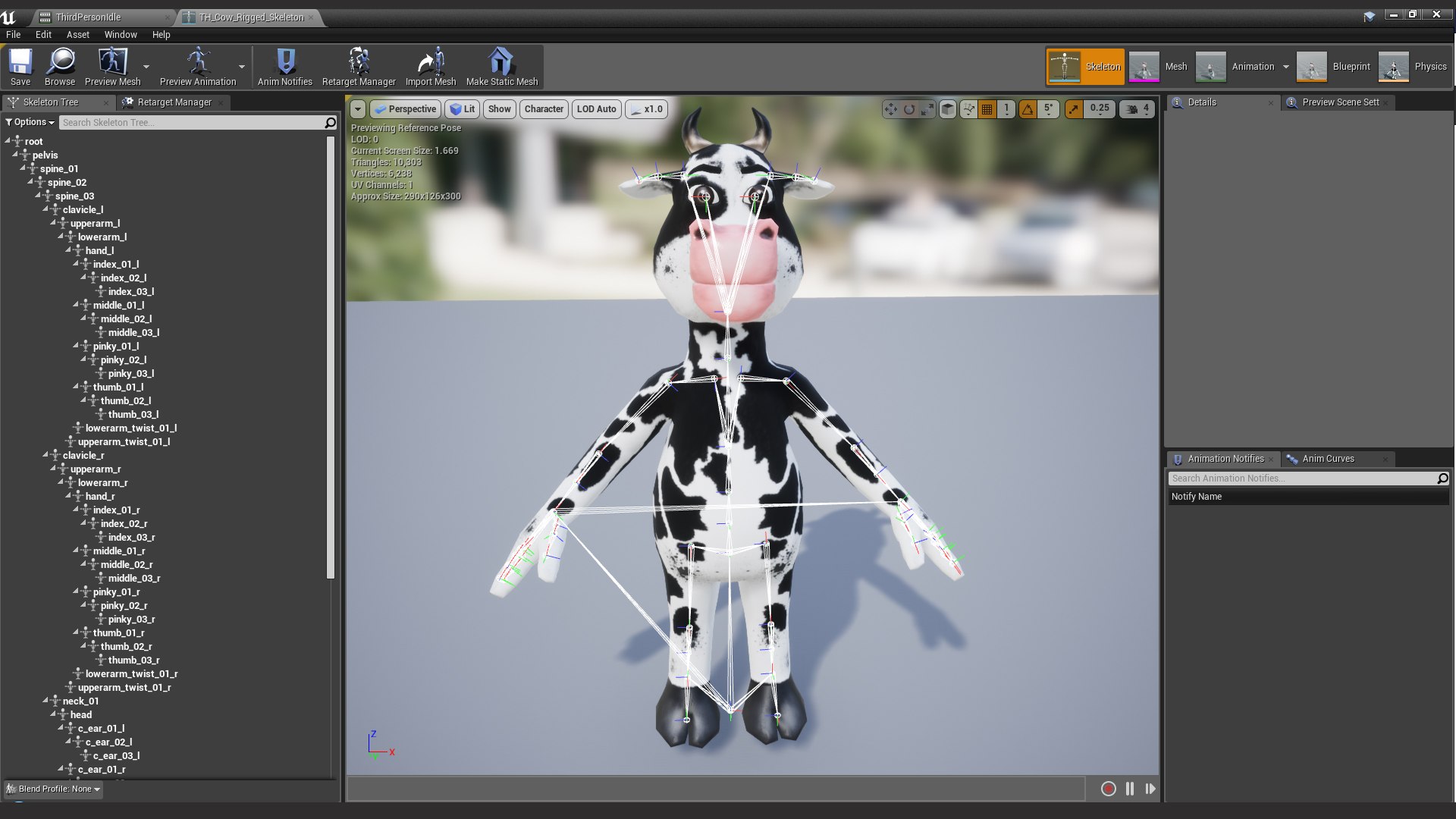 Toon Humanoid Cow Model - TurboSquid 1774534