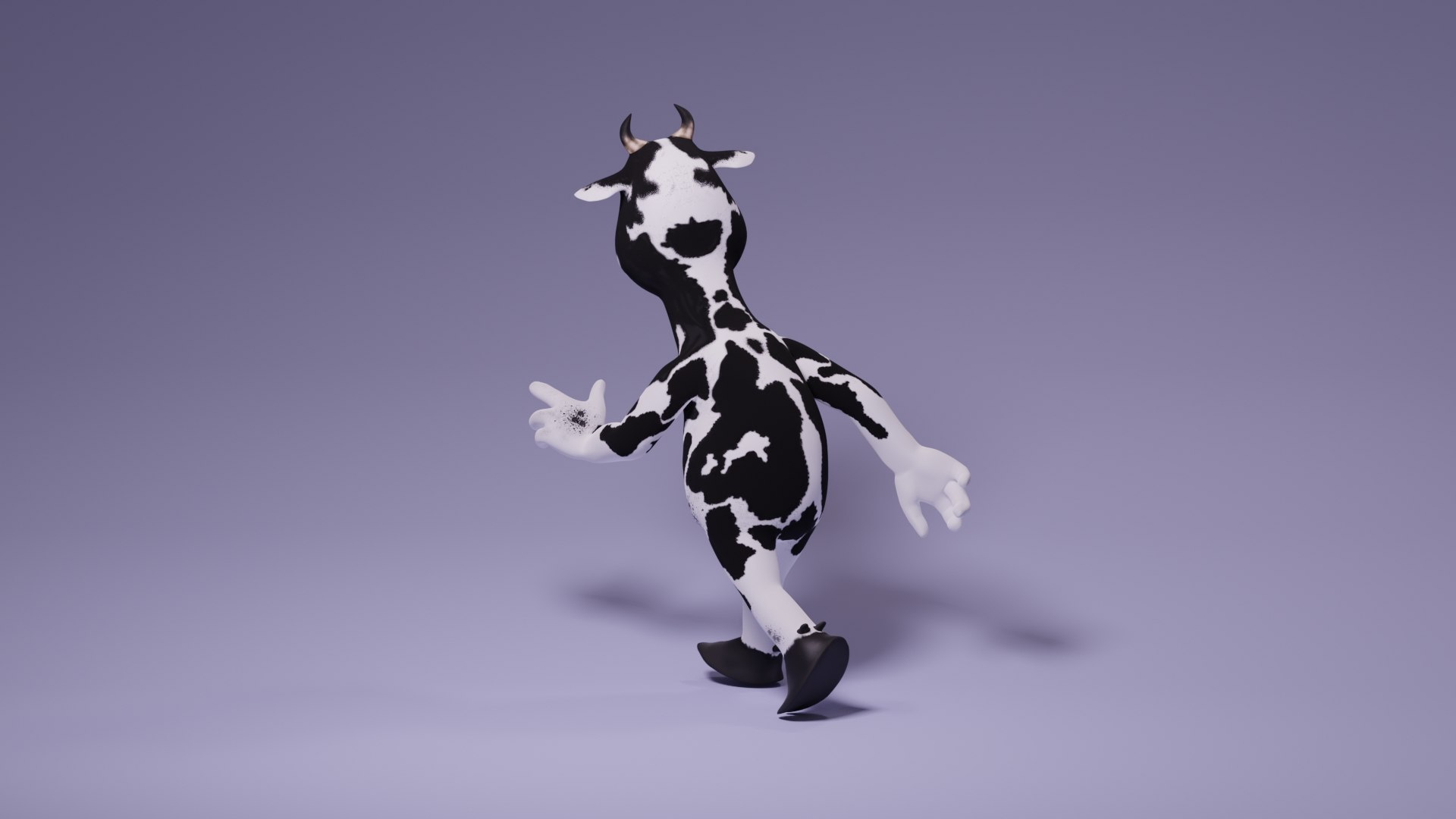Toon Humanoid Cow Model - TurboSquid 1774534