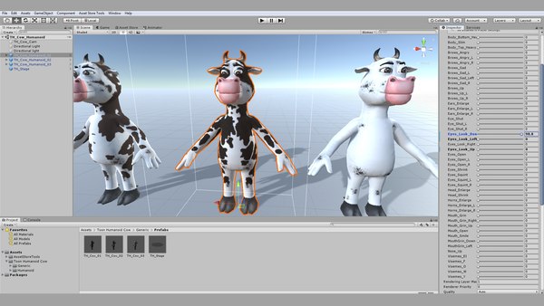 modelo 3d Vaca Humanoide Toon - TurboSquid 1774534