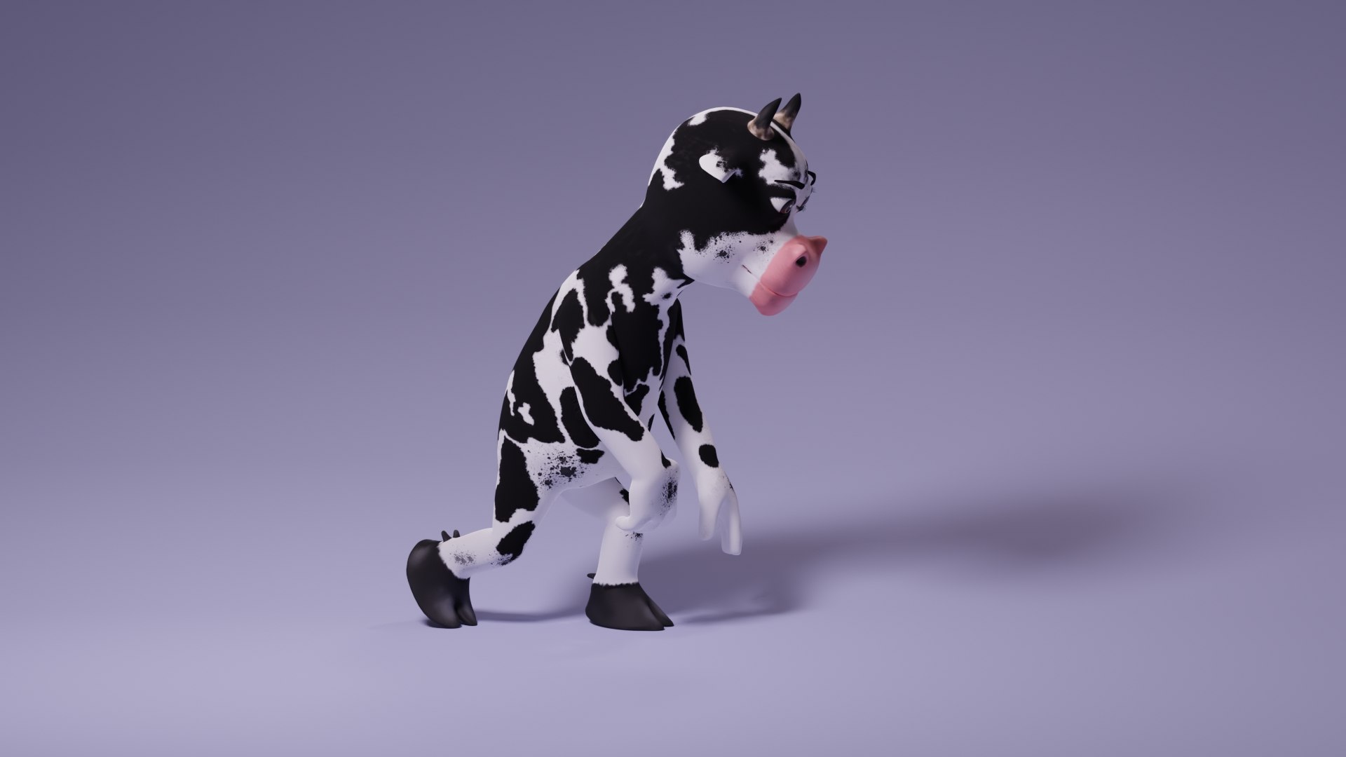 Toon Humanoid Cow Model - TurboSquid 1774534