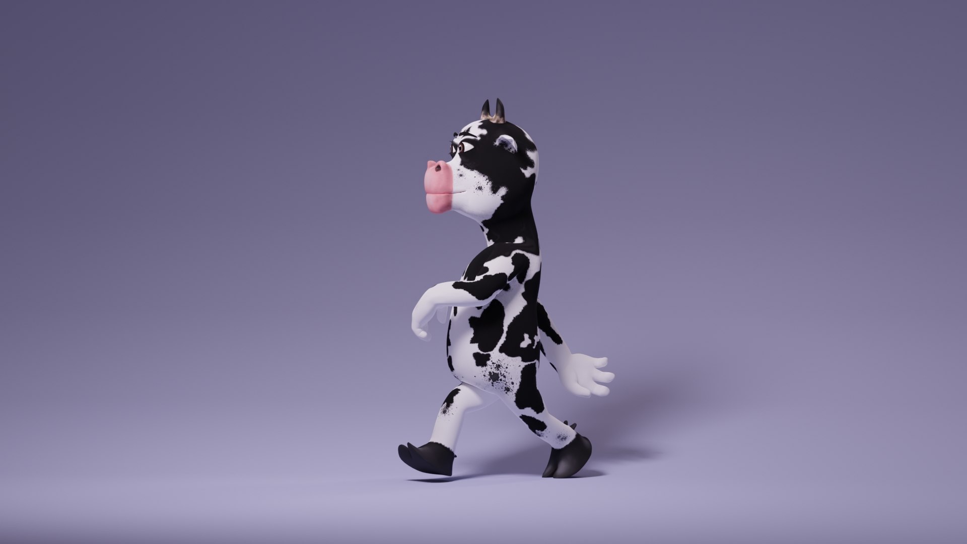 Toon Humanoid Cow Model - TurboSquid 1774534