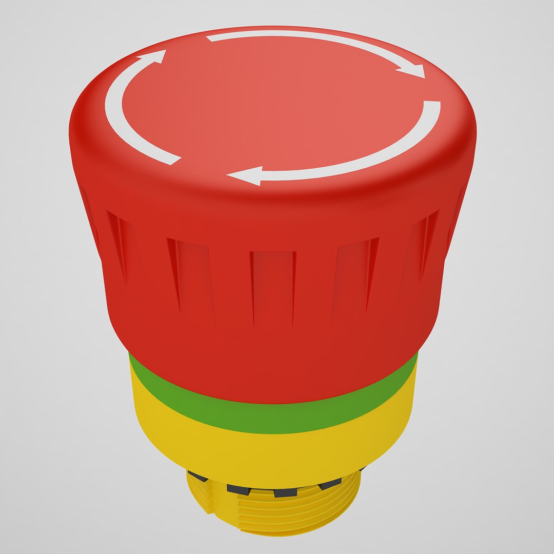 Industrial button 3D - TurboSquid 1317560