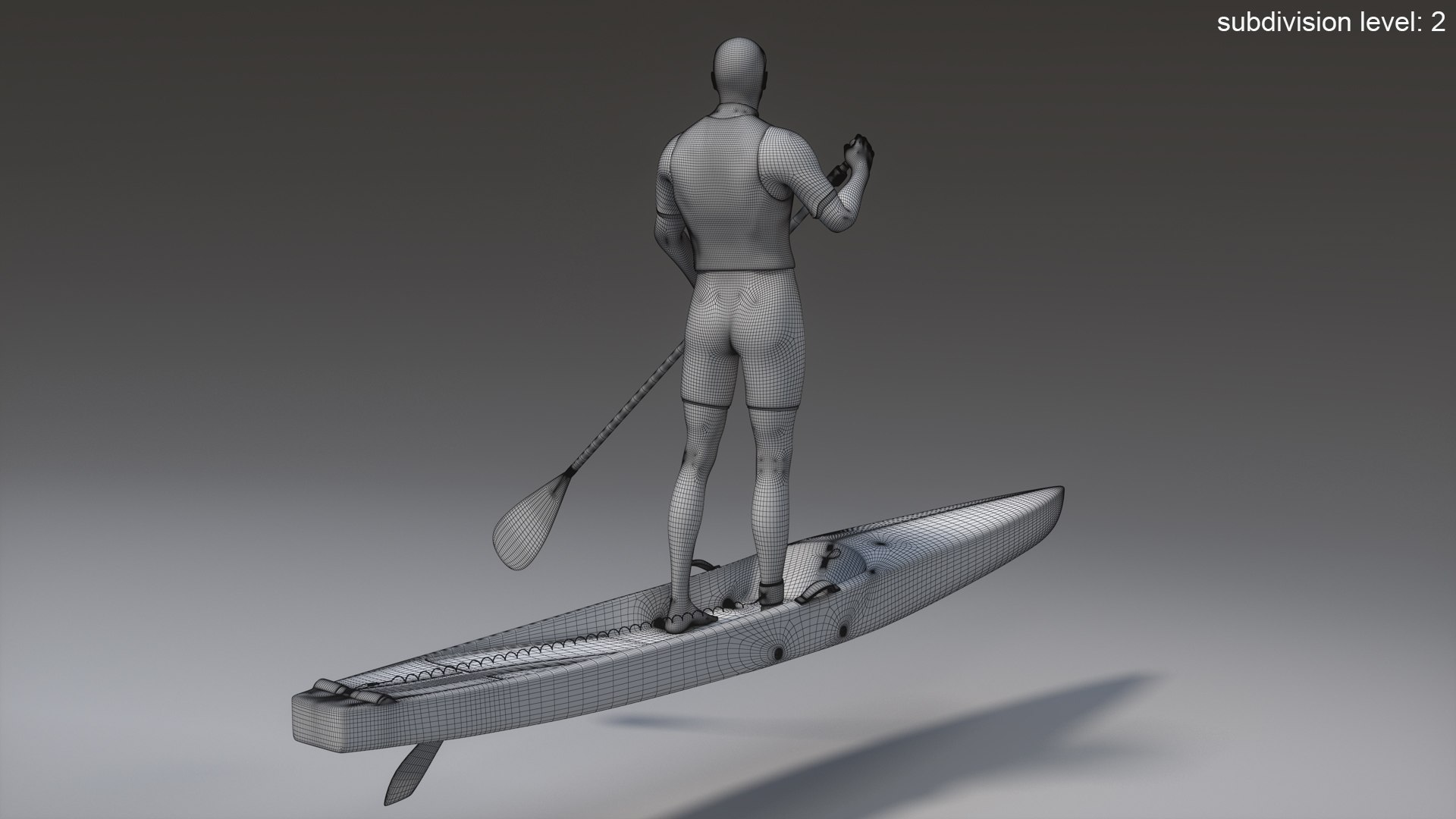 3D Model Male Sup Racer Animated HQ - TurboSquid 2088917