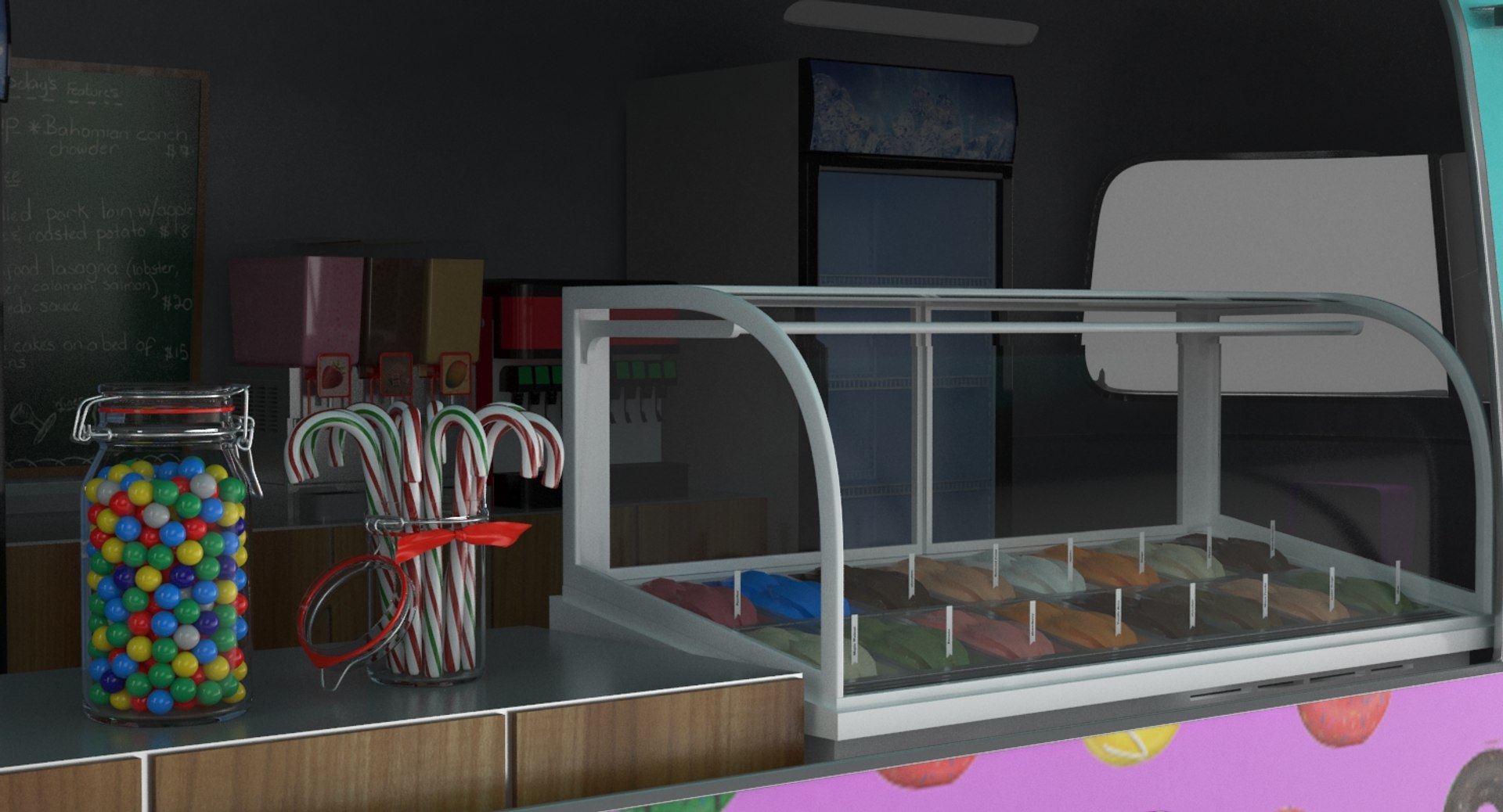 3D candy trucks - TurboSquid 1426972