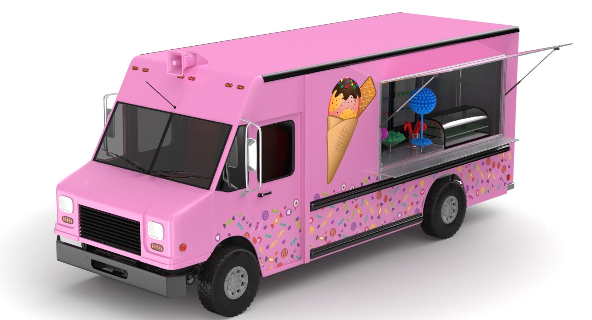 3D candy trucks - TurboSquid 1426972