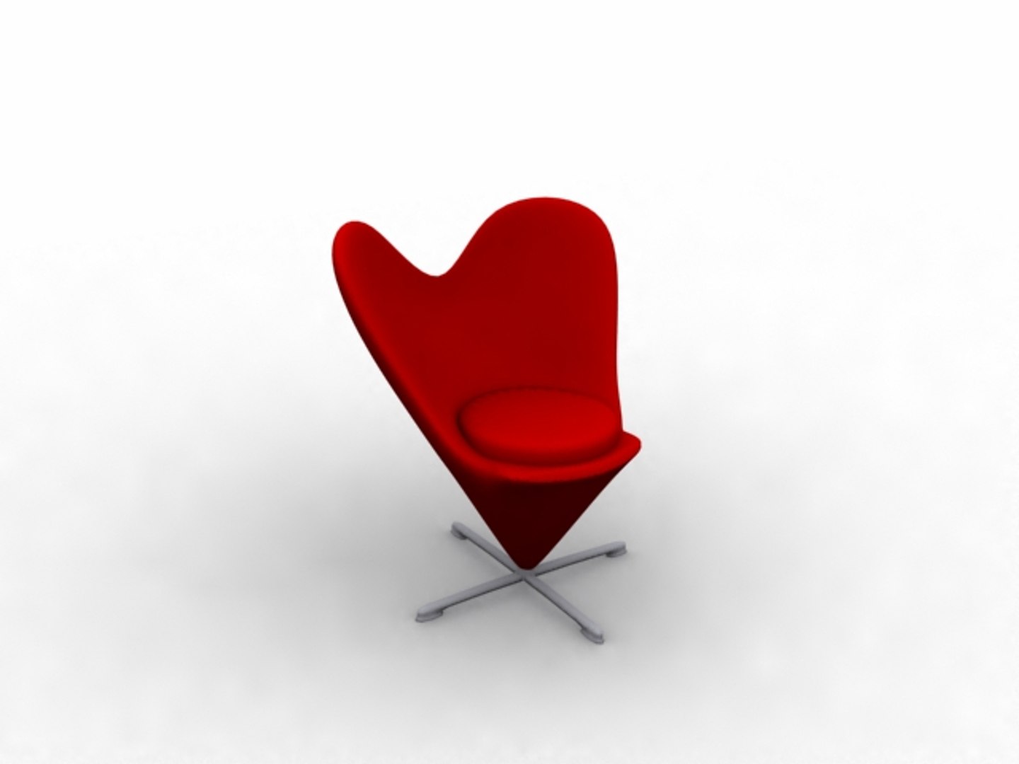 Red Heart Chair 3ds