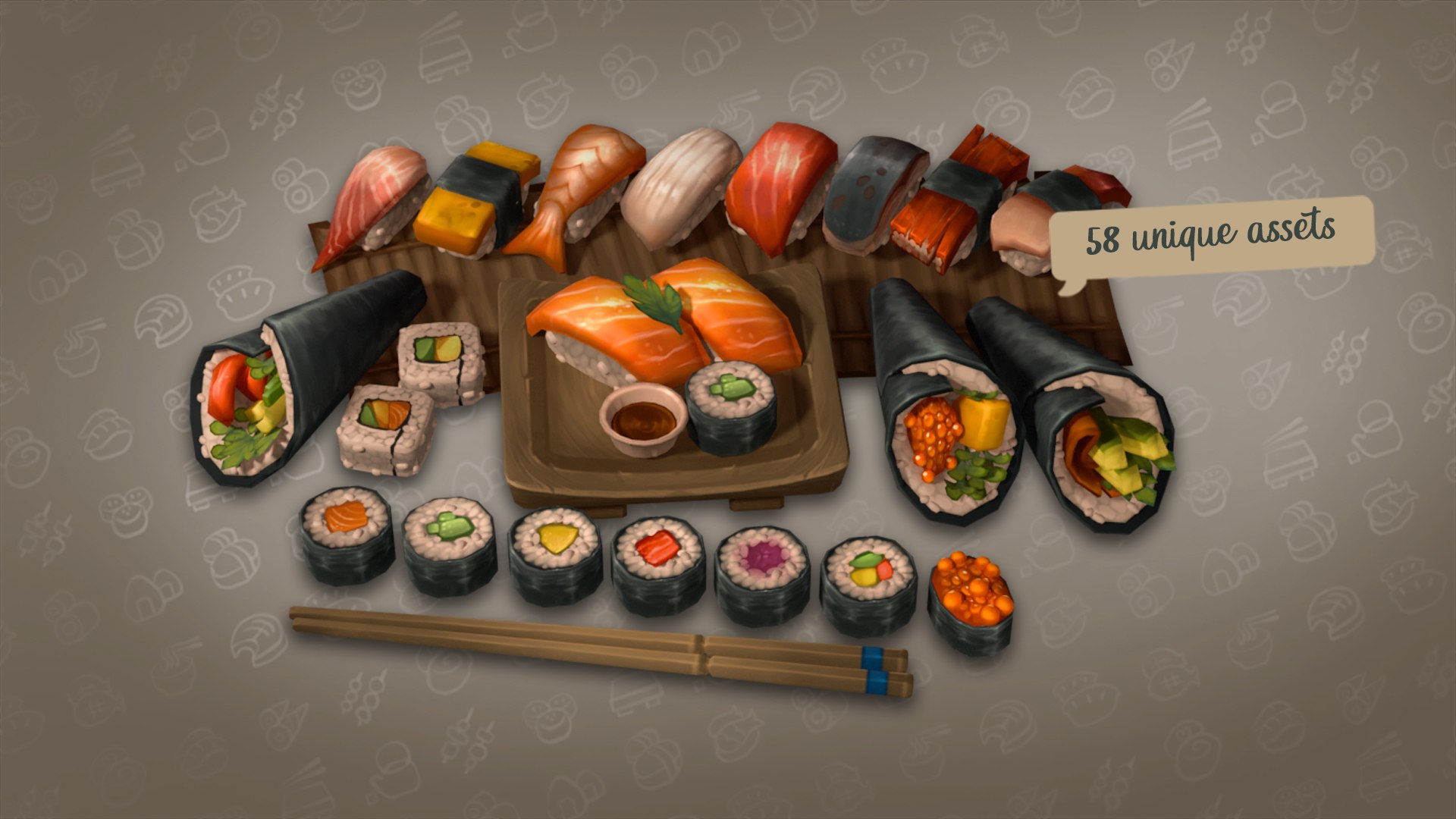 Japanese Food Pack 01 Model - TurboSquid 2263387
