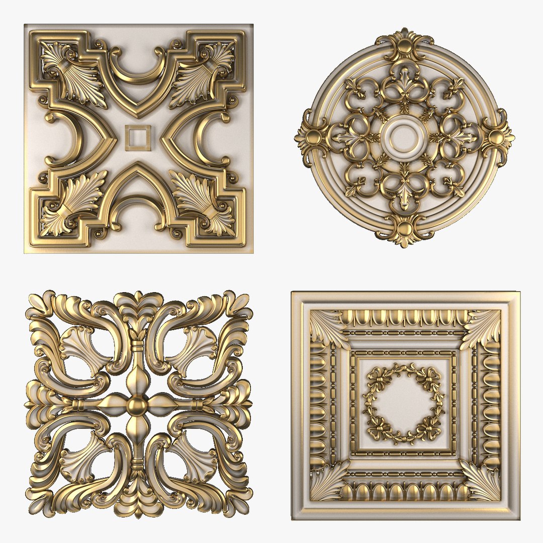 3D Ornament Element Pack 20 - TurboSquid 2117568