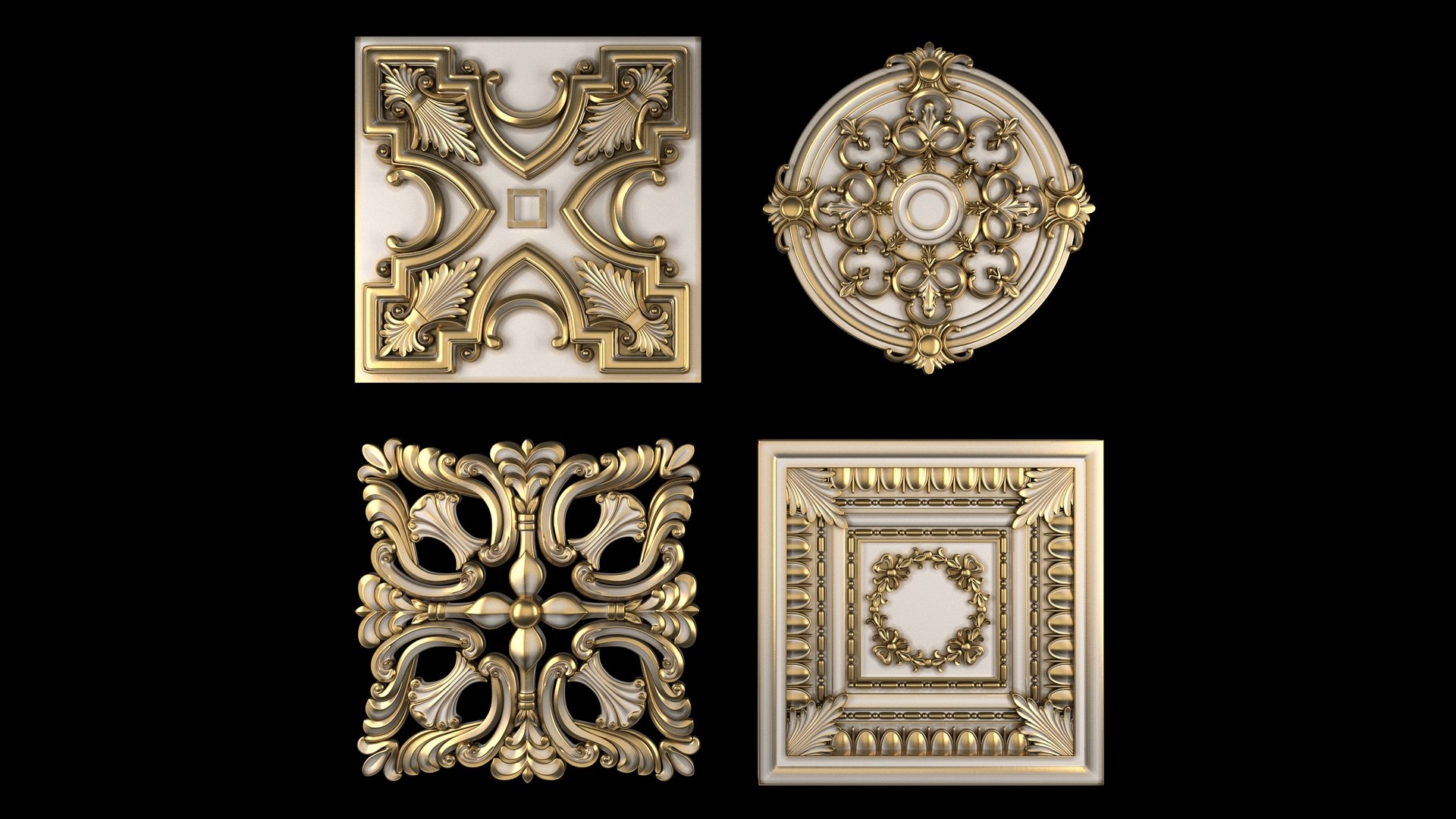 3D Ornament Element Pack 20 - TurboSquid 2117568