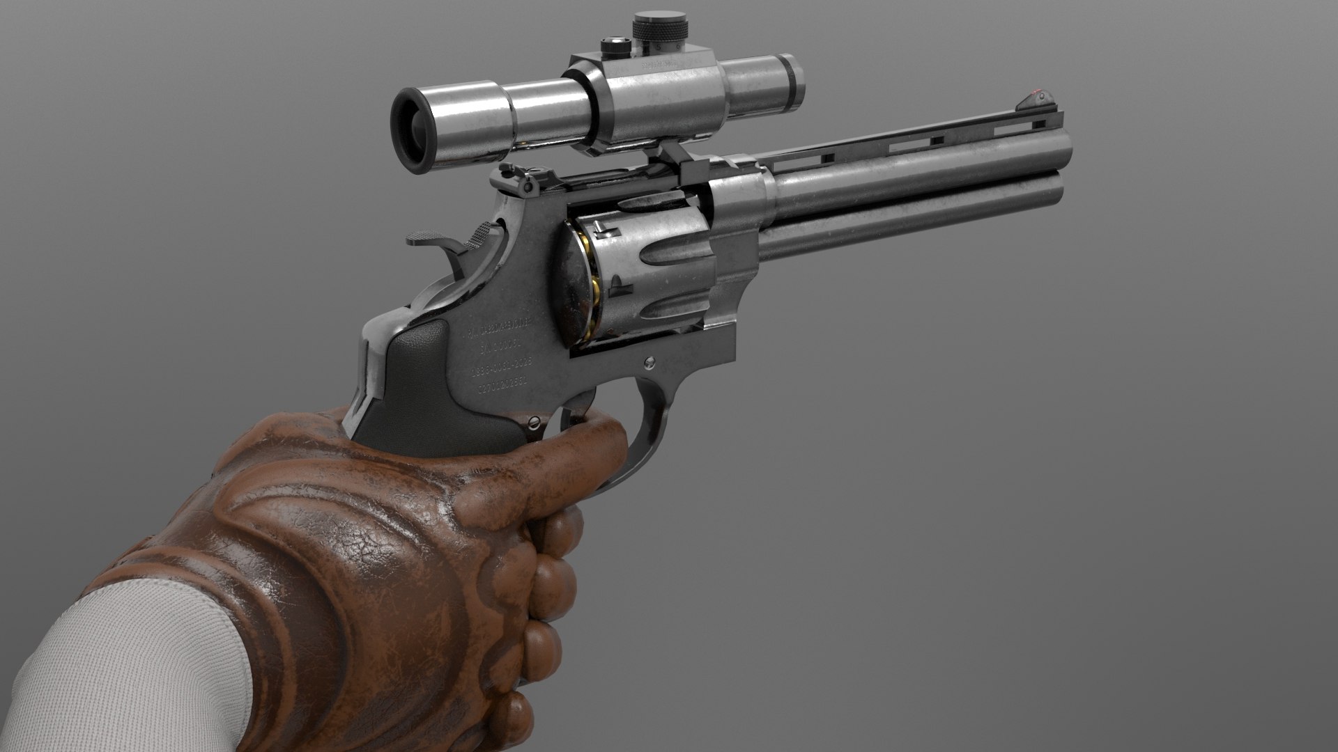Revolver Pistol Fps - Tps 3D - TurboSquid 2405730