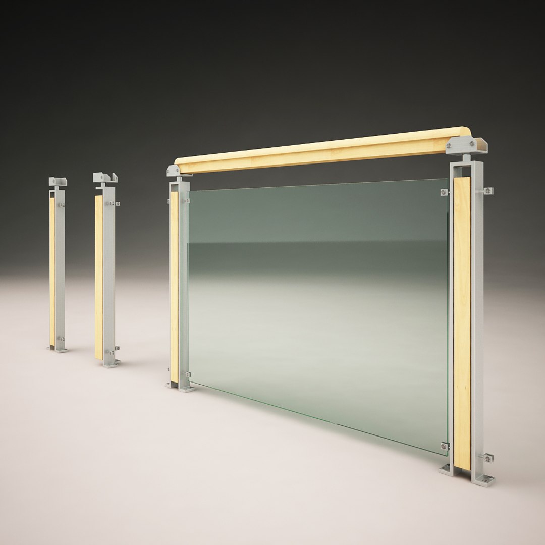 3D Modern Design Handrail Model - TurboSquid 1149999