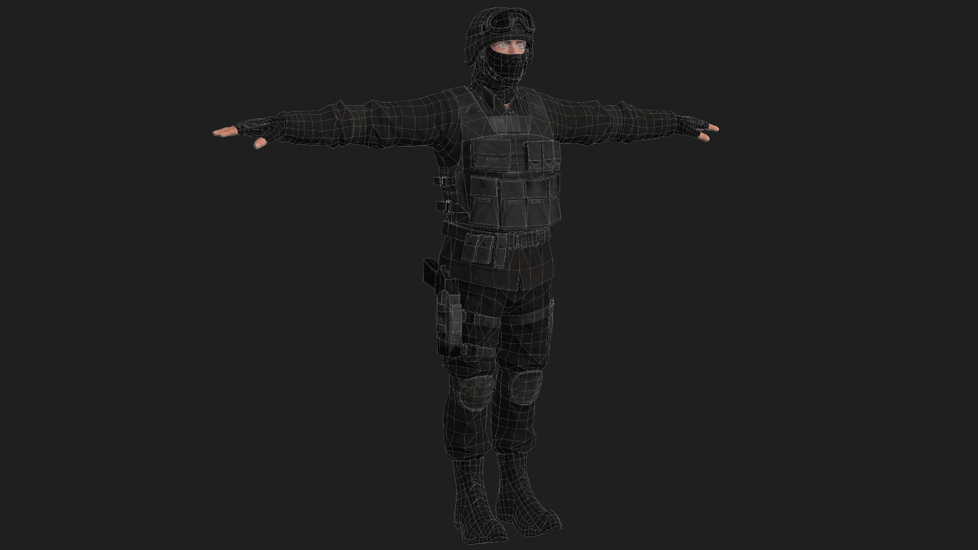 3D Swat Police Officer - TurboSquid 1663055