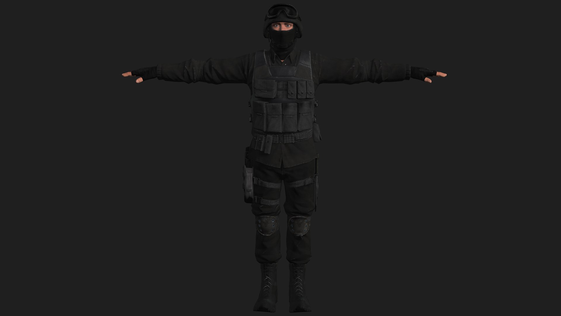 3D Swat Police Officer - TurboSquid 1663055
