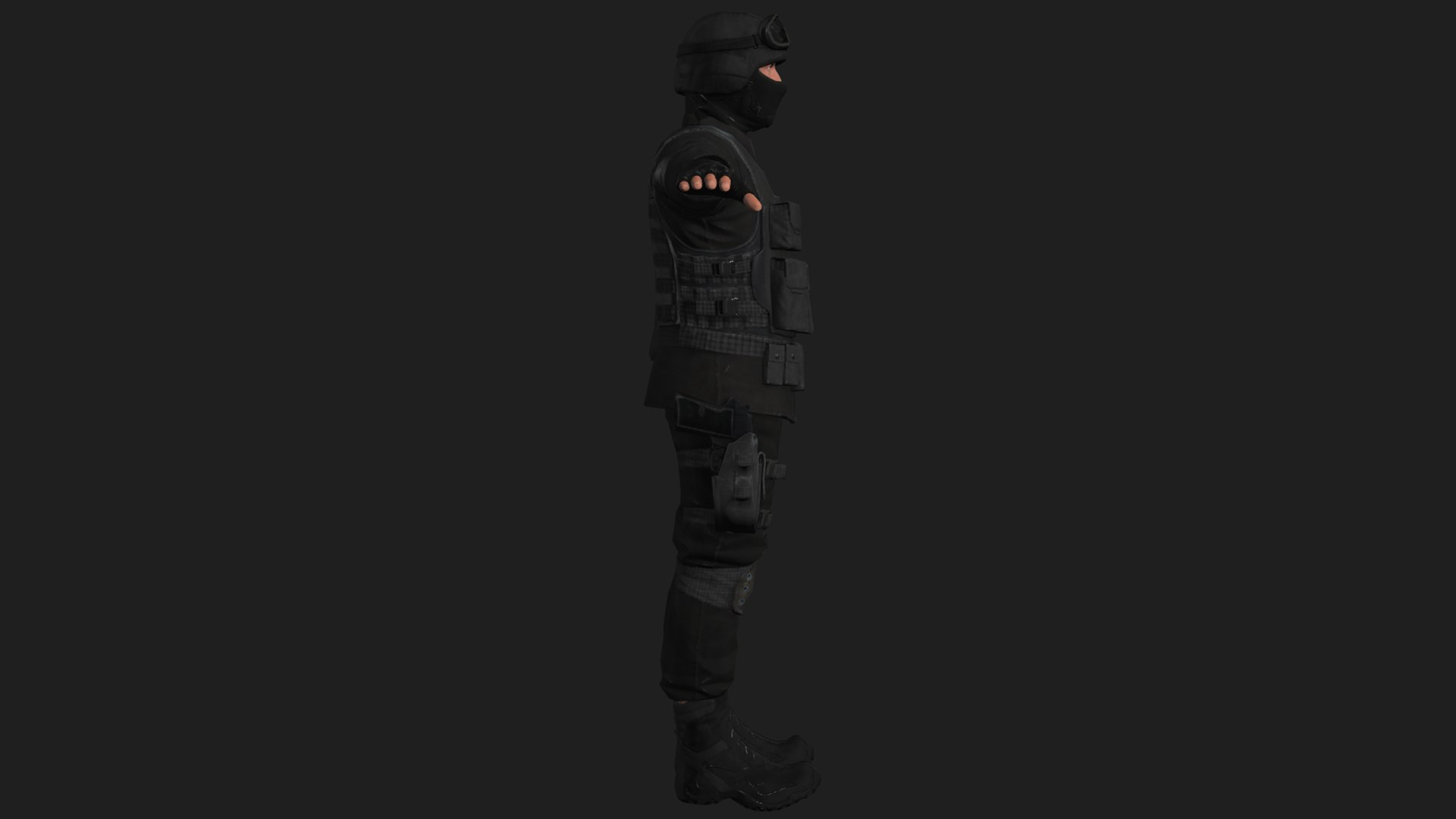 3D Swat Police Officer - TurboSquid 1663055