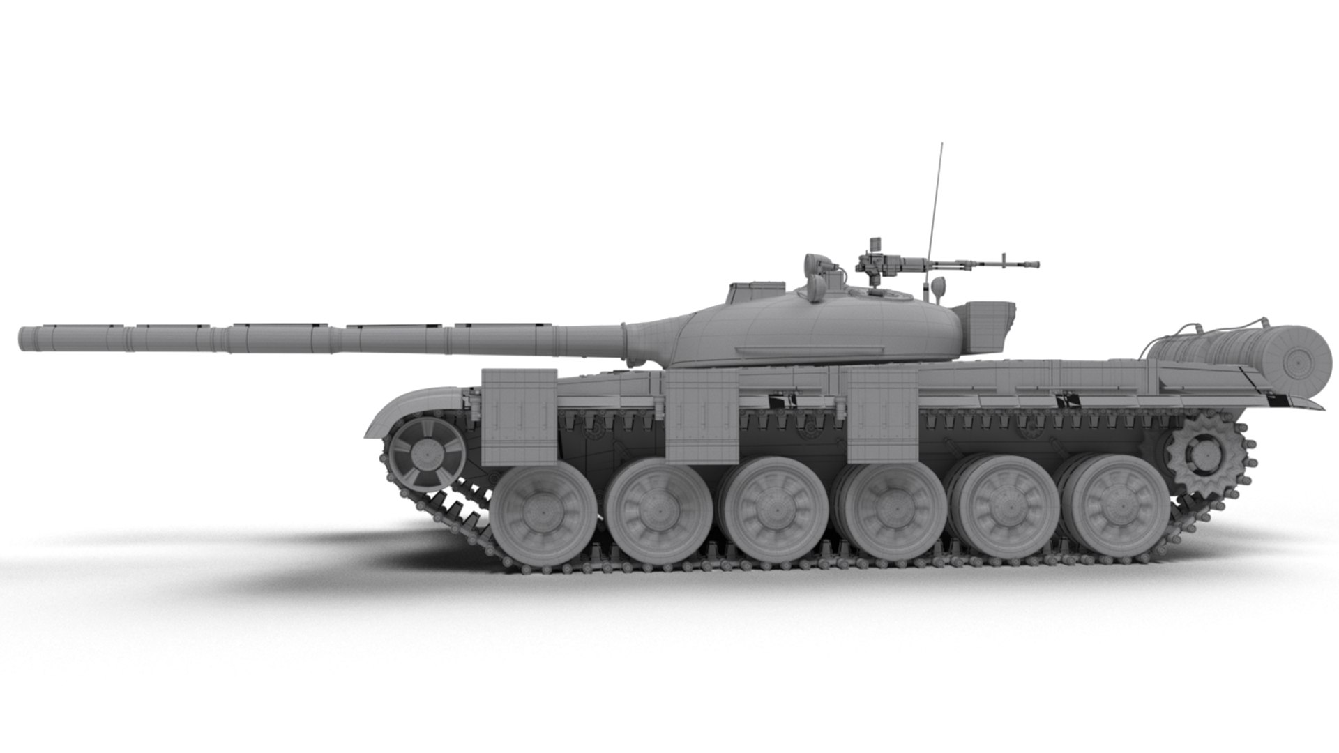 3d Obj Tank T 72