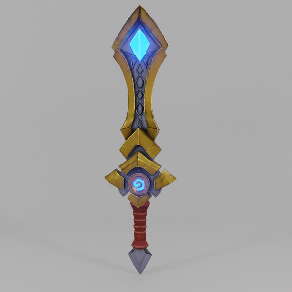 modelo 3d Espada estilizada Low Poly - TurboSquid 1632164