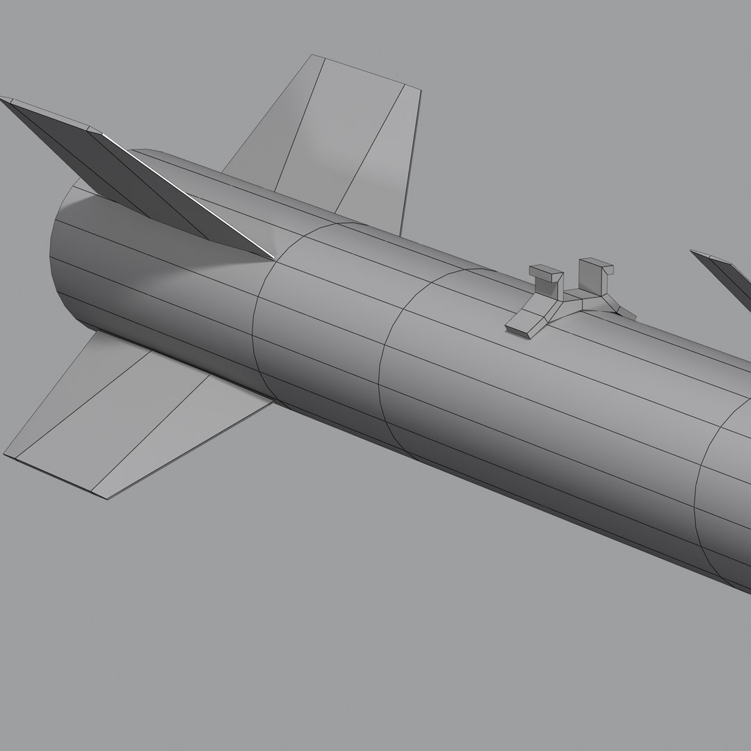 Agm-88 Harm Missile 3d Model