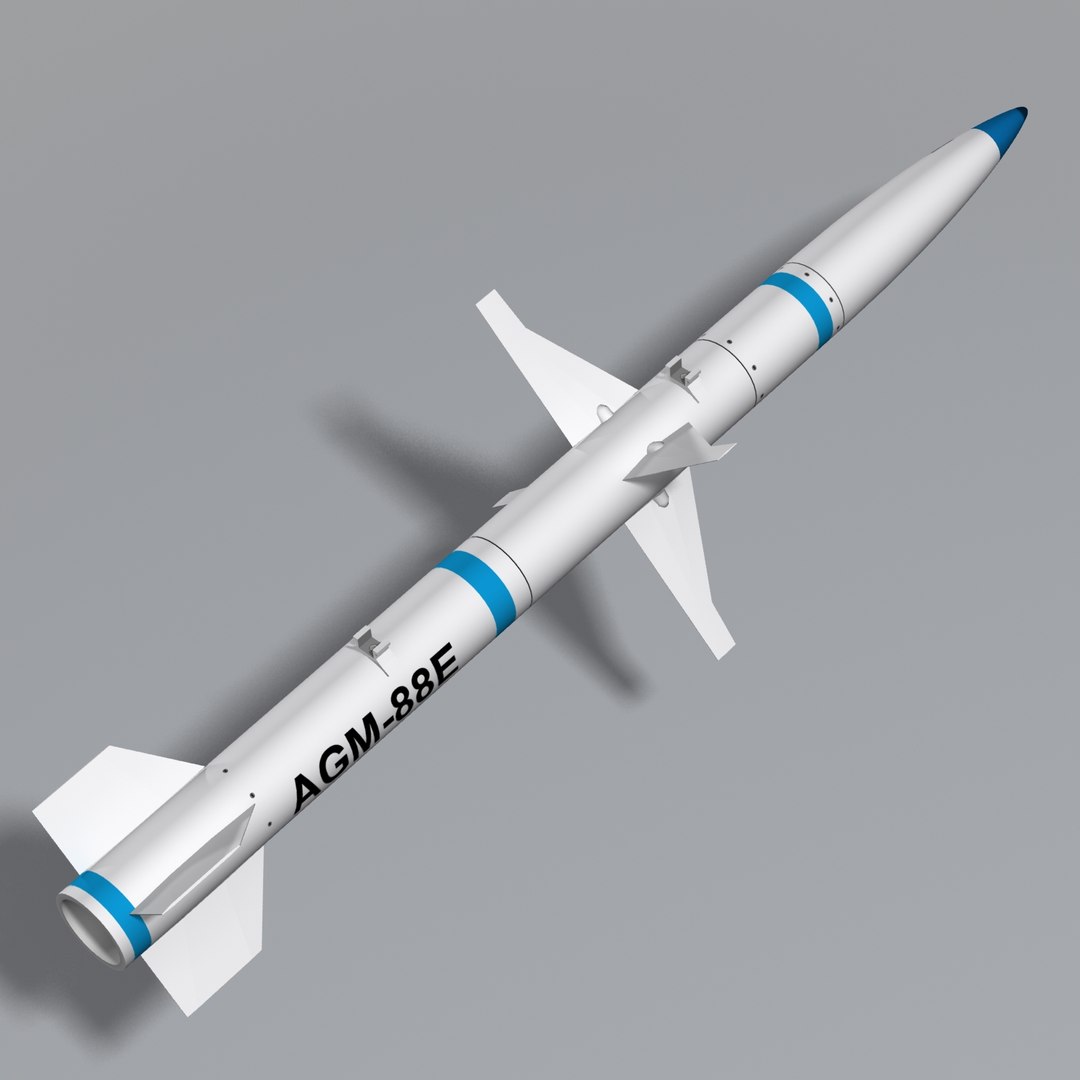 Agm-88 Harm Missile 3d Model