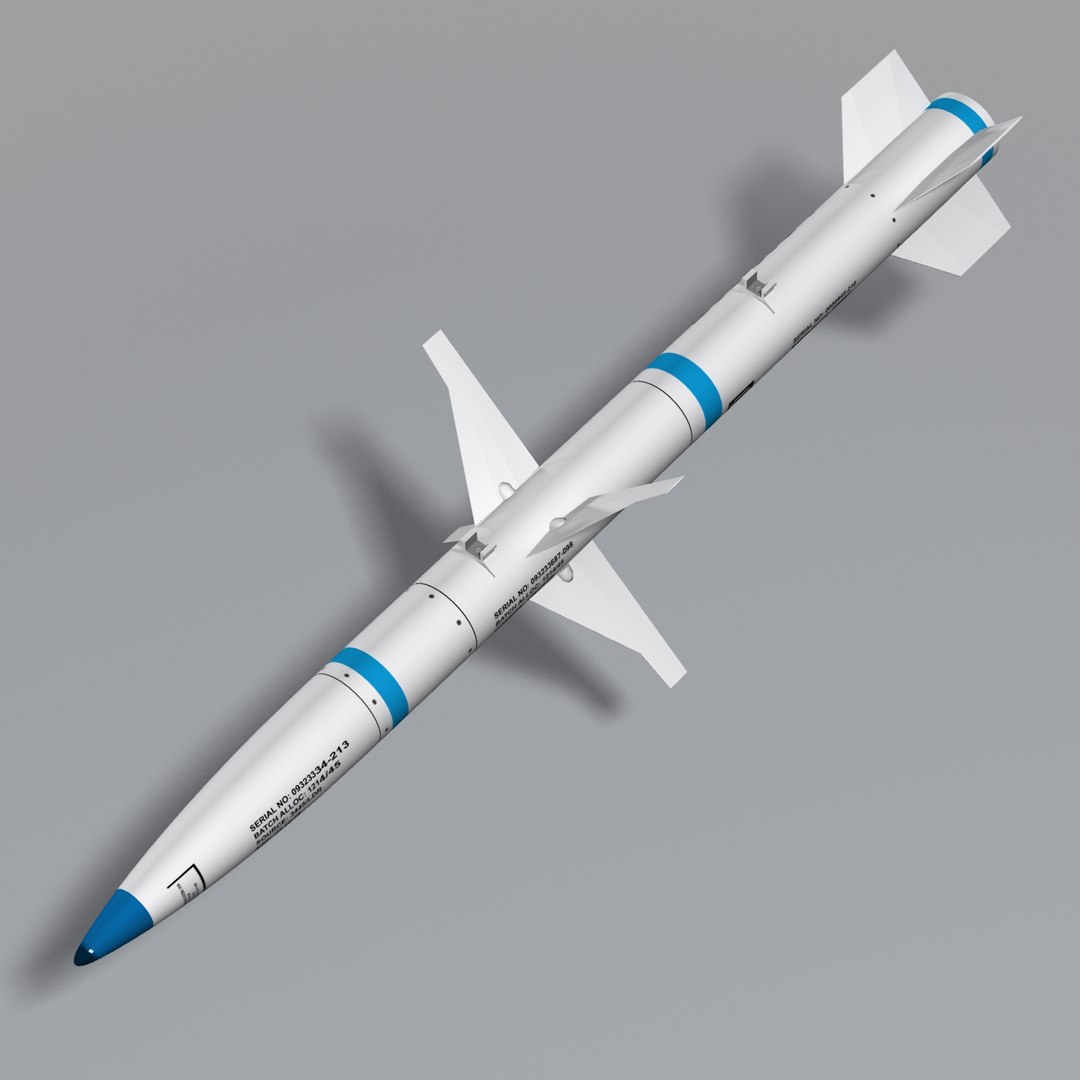 Agm-88 Harm Missile 3d Model